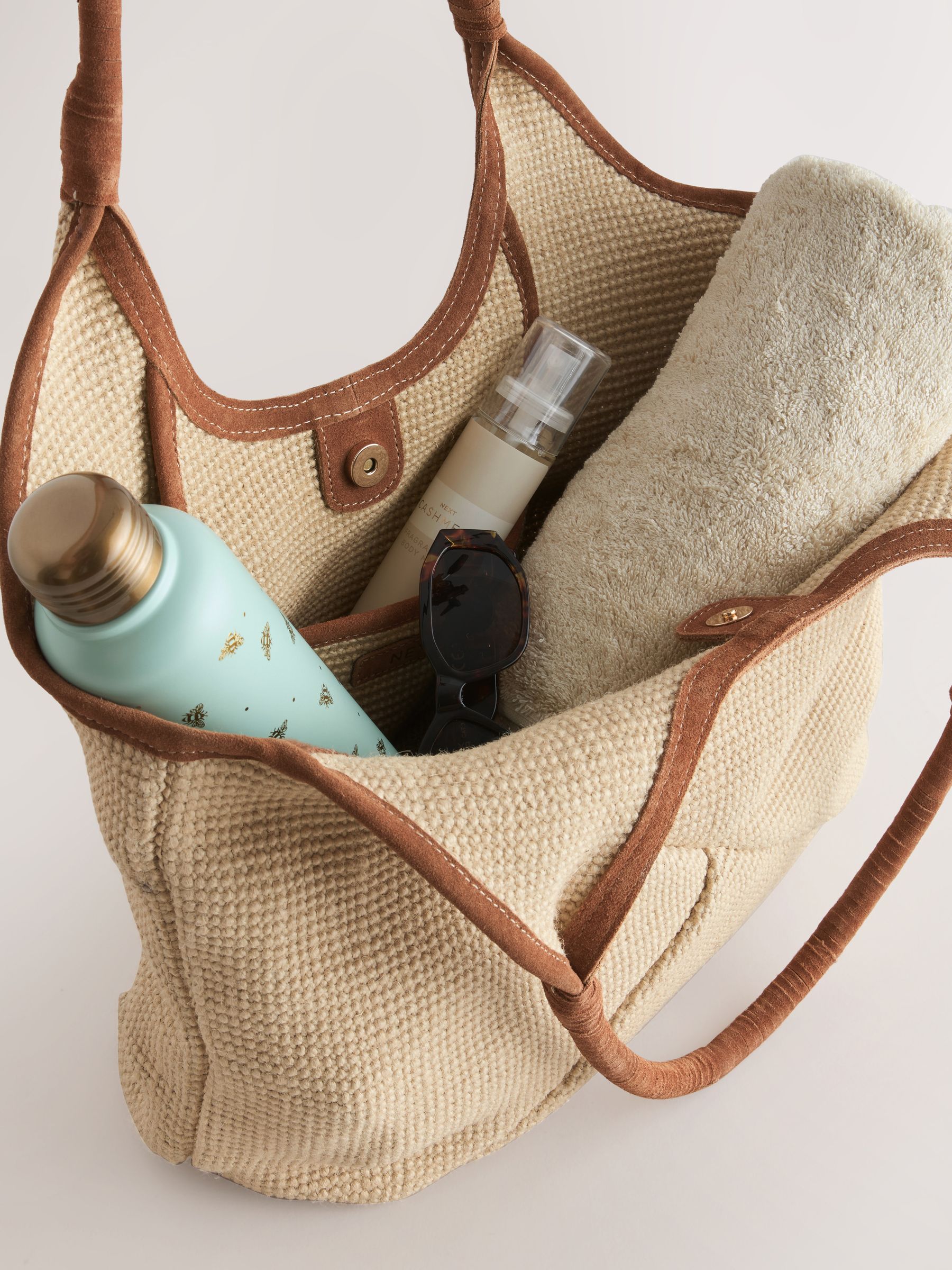 Buy Natural Jute Shoulder Bag from the Next UK online shop