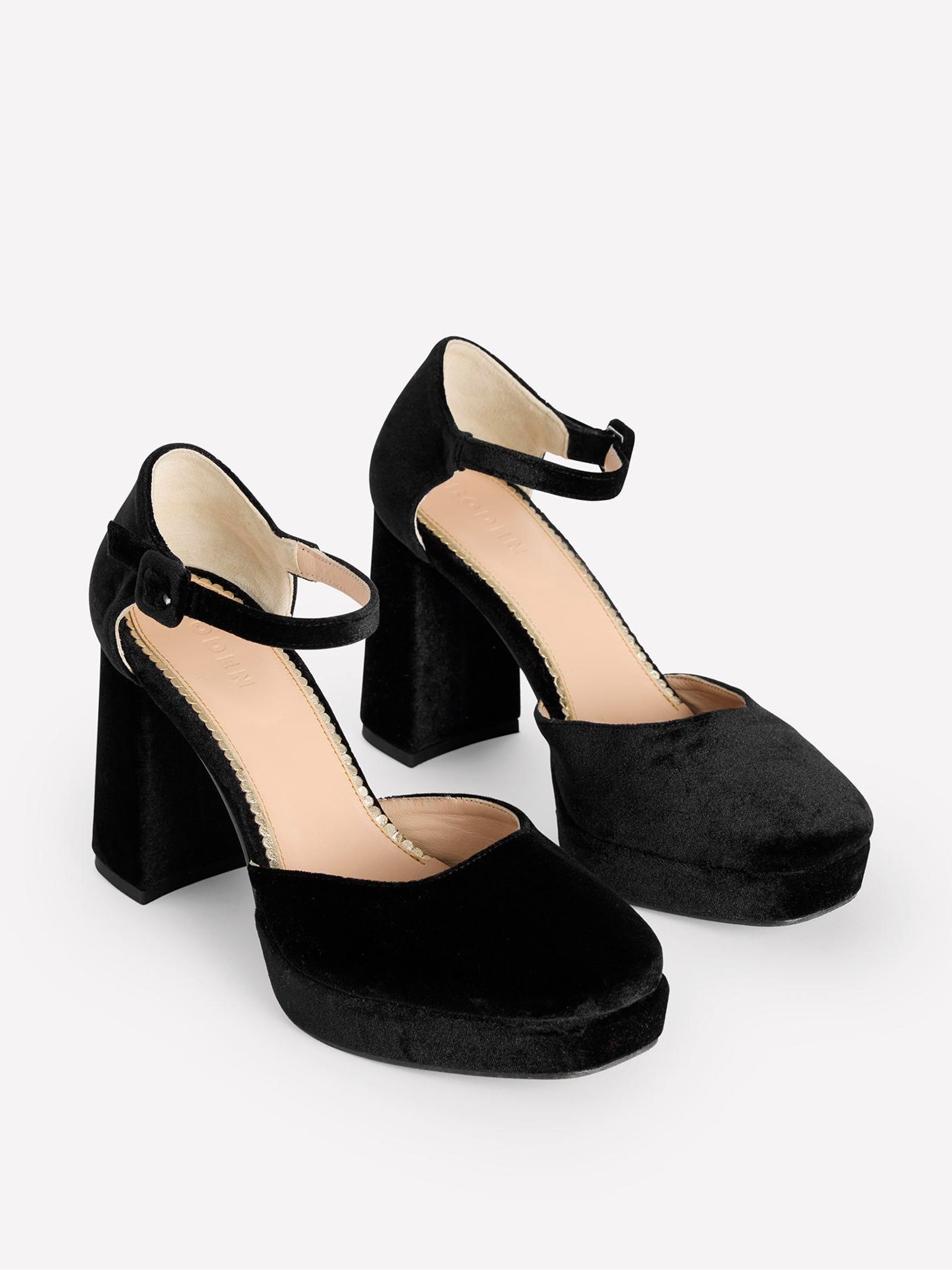 Buy Boden Black Closed Toe Platform Shoes from the Next UK online shop