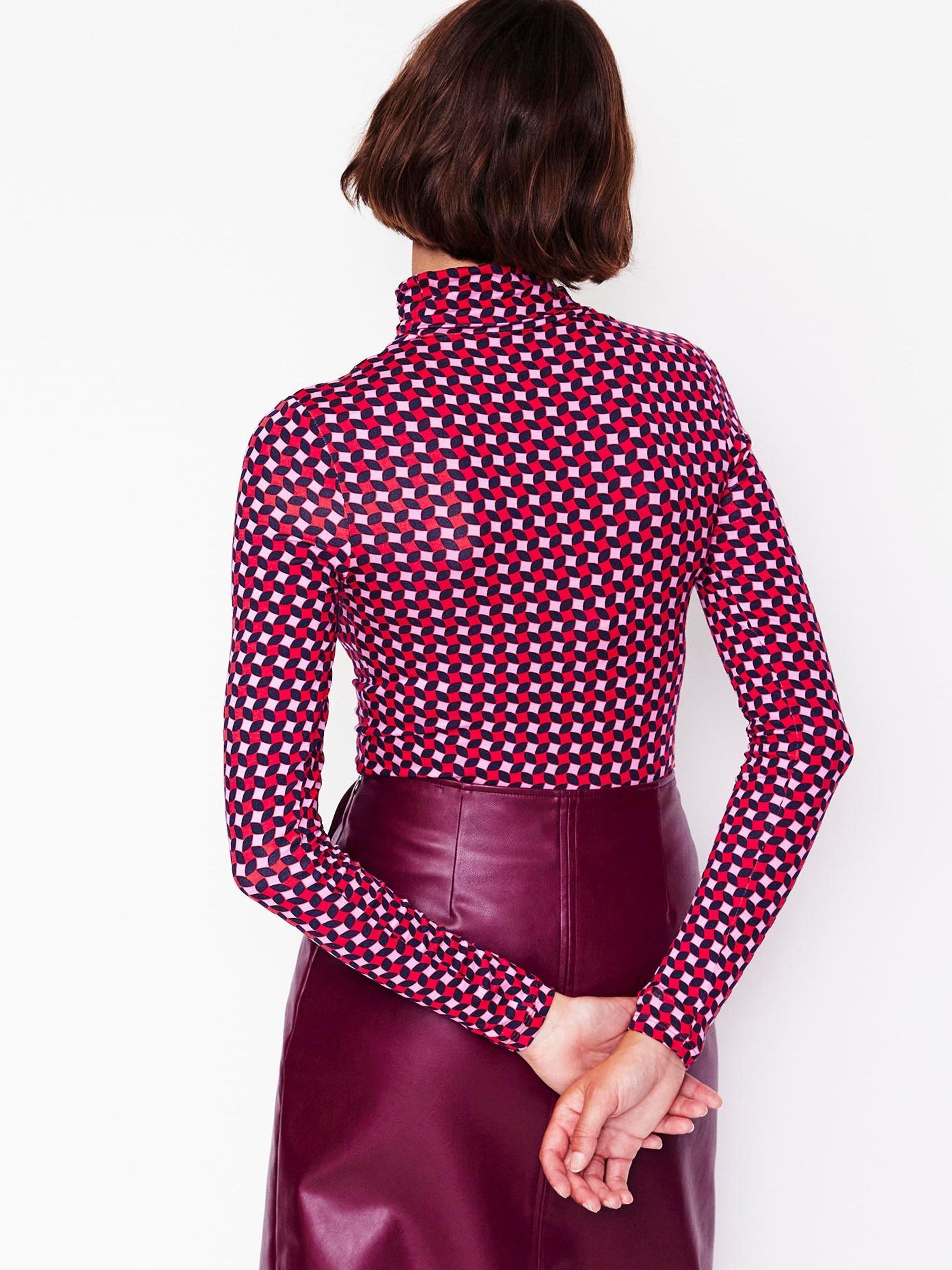 Buy Boden Red Polly Jersey Top from the Next UK online shop