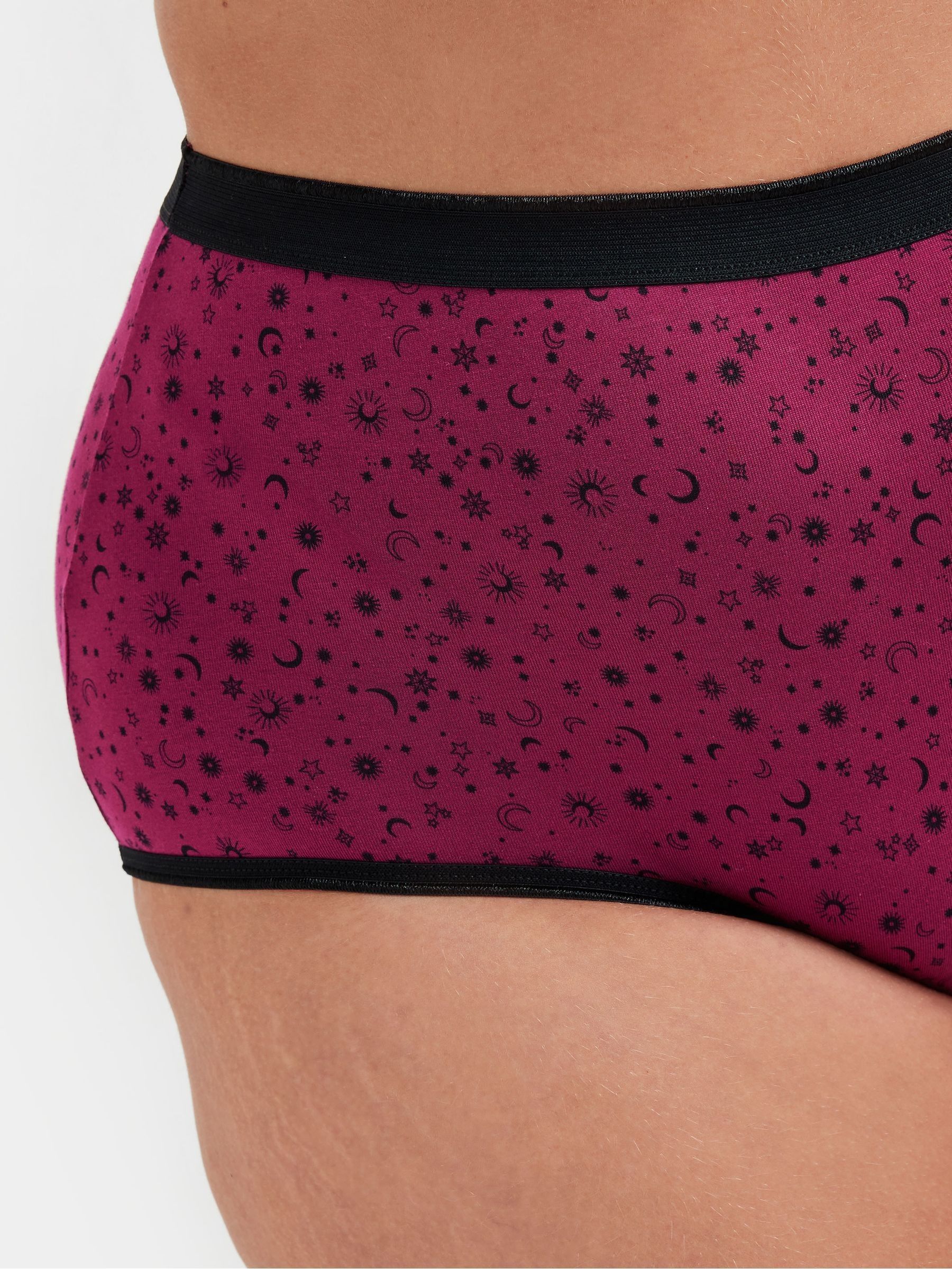 Buy Yours Curve Red Stretch Full Briefs 5 Pack from the Next UK online shop