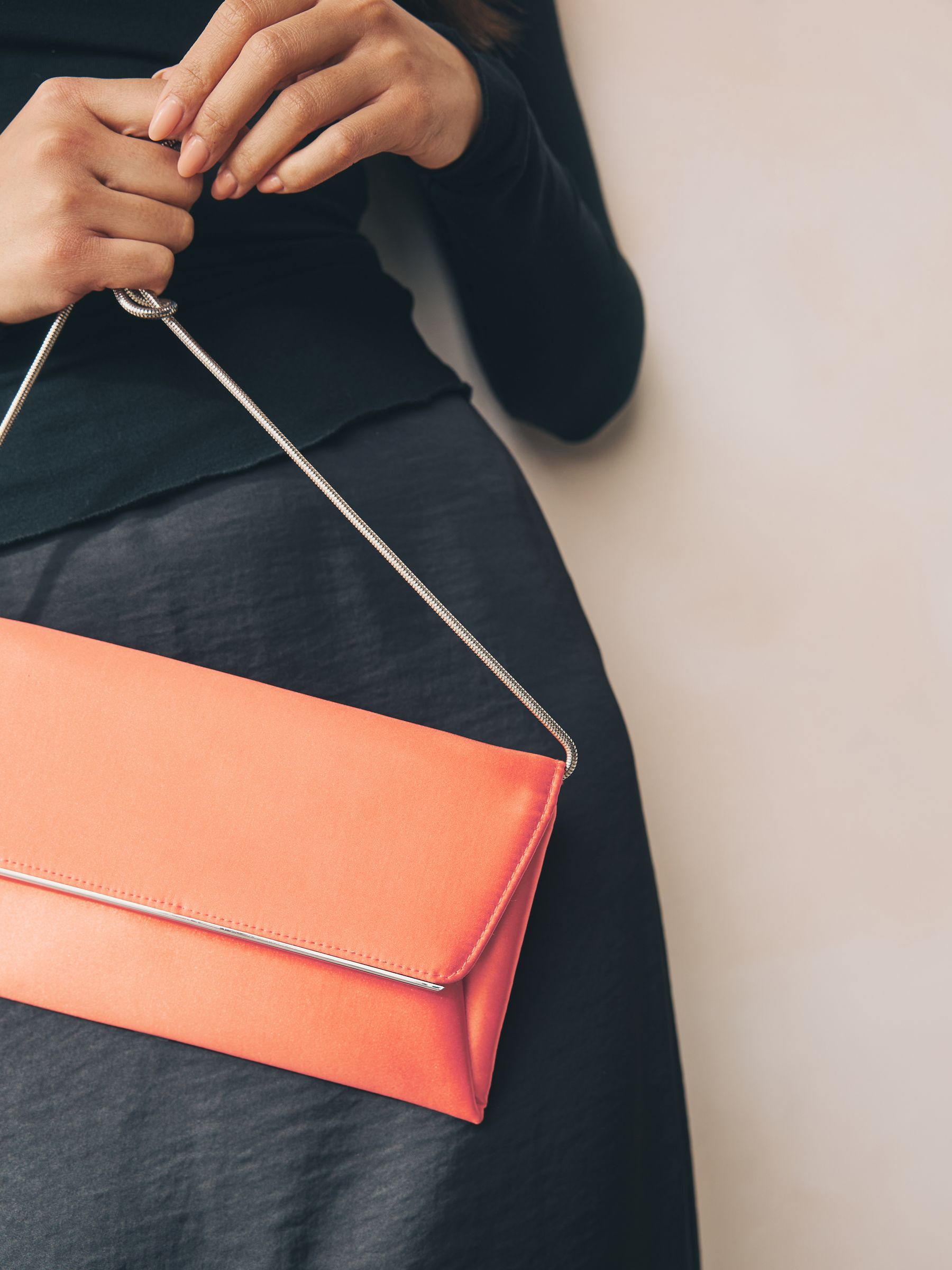 Buy Orange Clutch Bag With Detachable Chain from the Next UK online shop