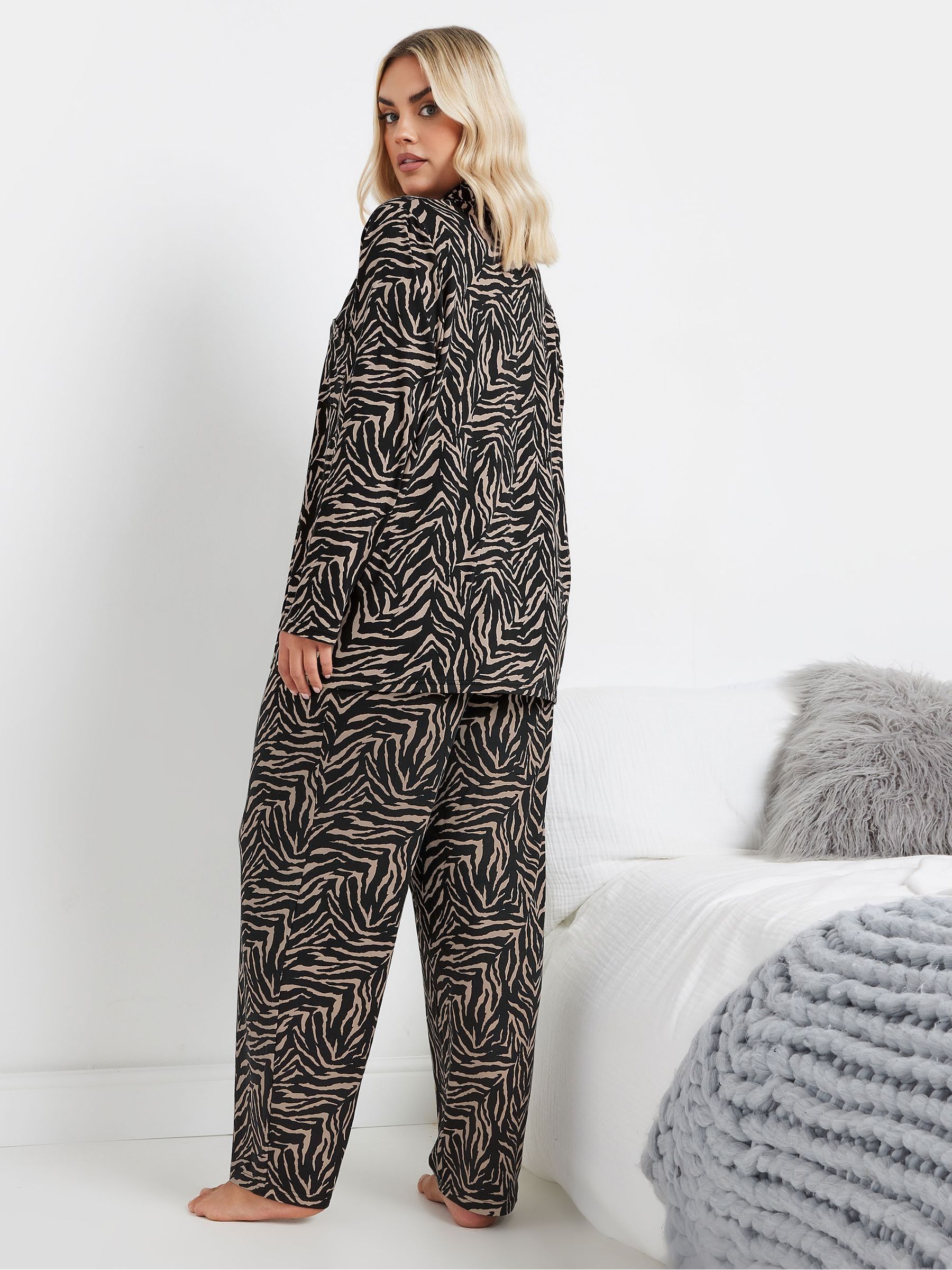 Buy Yours Curve Soft Touch Zebra Pyjamas Set from Next Netherlands