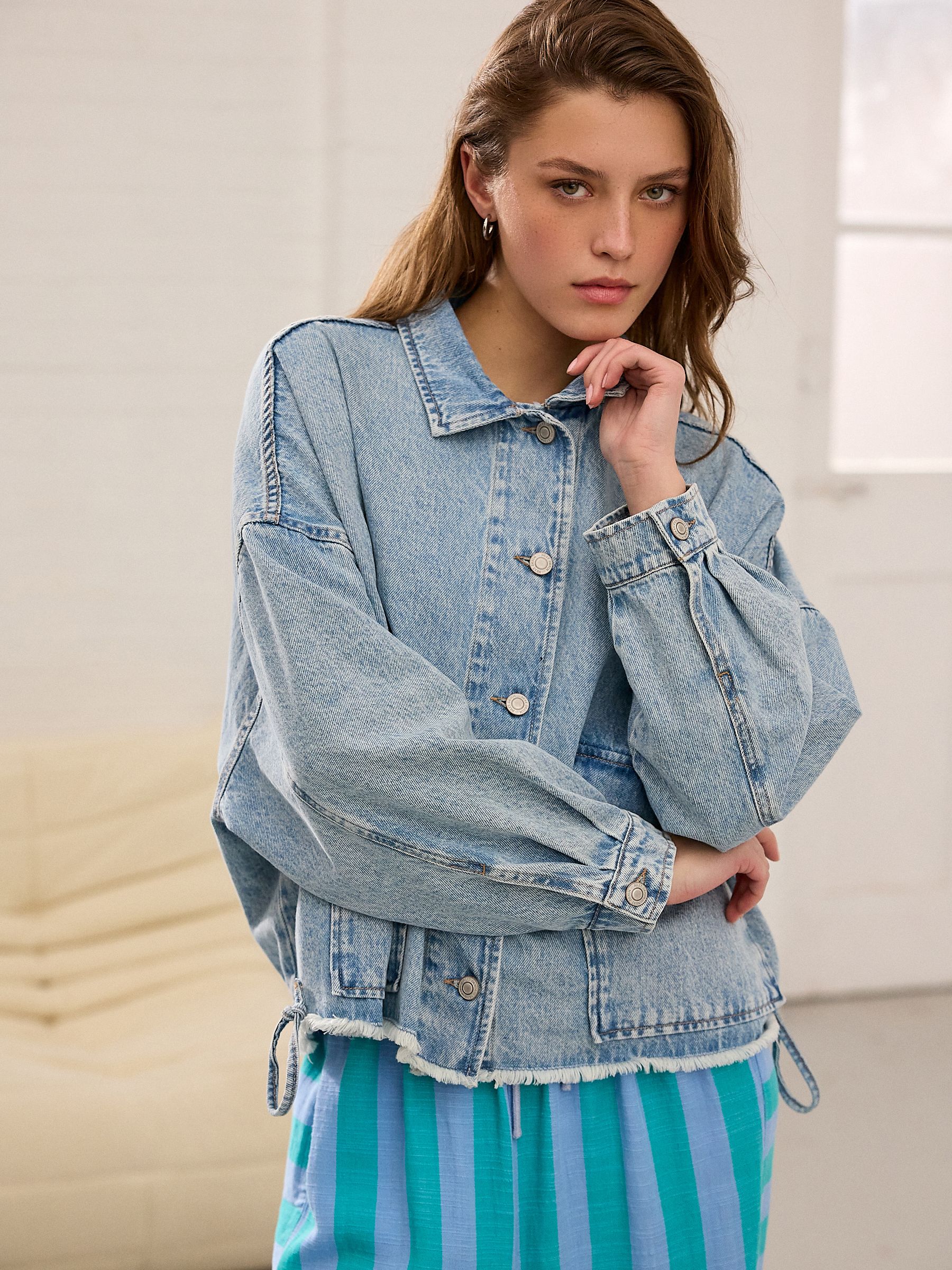 Buy Bleach Oversized Denim 100% Cotton Jacket from the Next UK online shop
