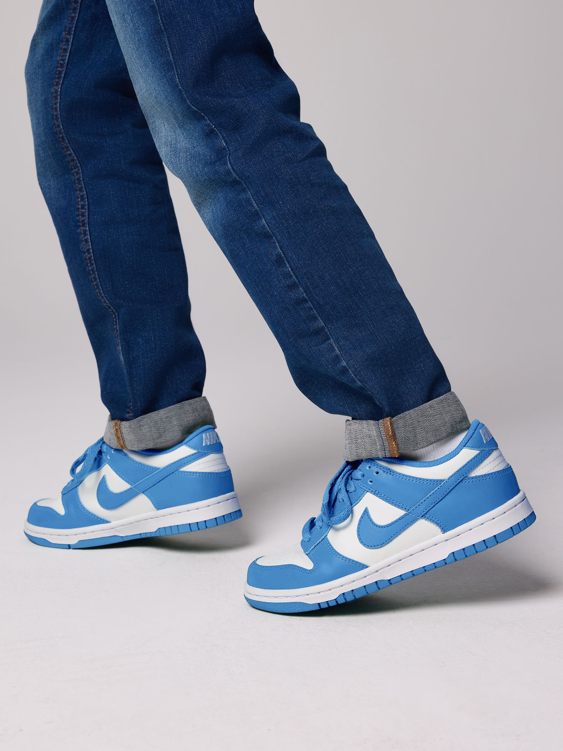 Buy Nike University Blue/White Youth Dunk Low Trainers from the Next UK ...