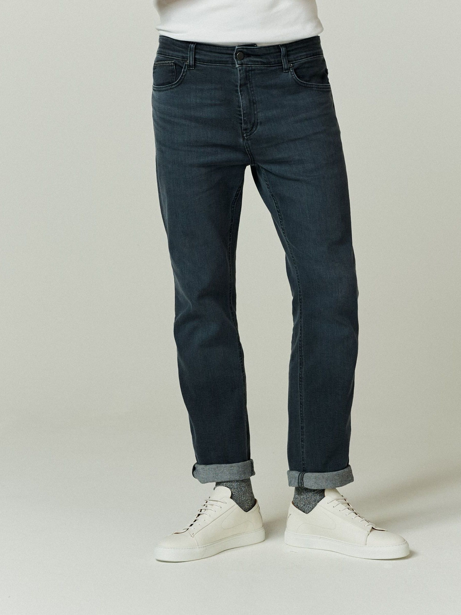 Buy Oliver Sweeney Grey Limerick Tapered Fit 100% Cotton Stretch Denim ...