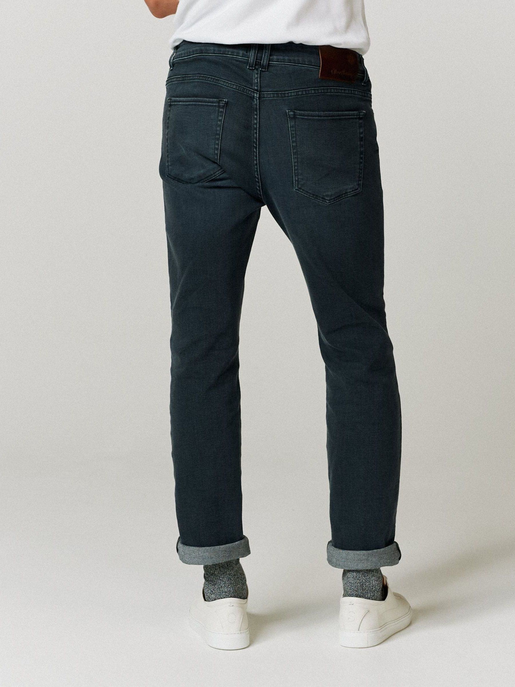 Buy Oliver Sweeney Grey Limerick Tapered Fit 100% Cotton Stretch Denim ...