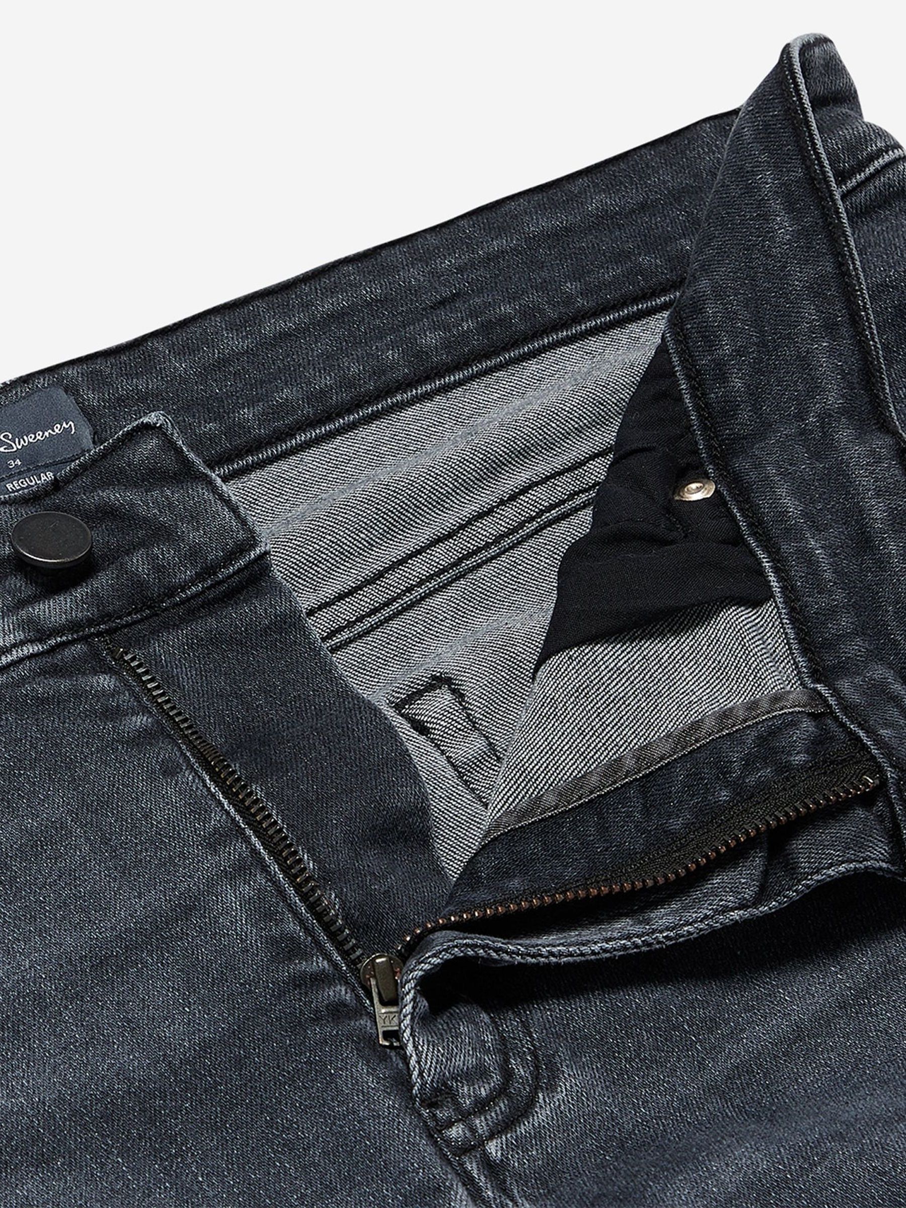 Buy Oliver Sweeney Grey Limerick Tapered Fit 100% Cotton Stretch Denim ...
