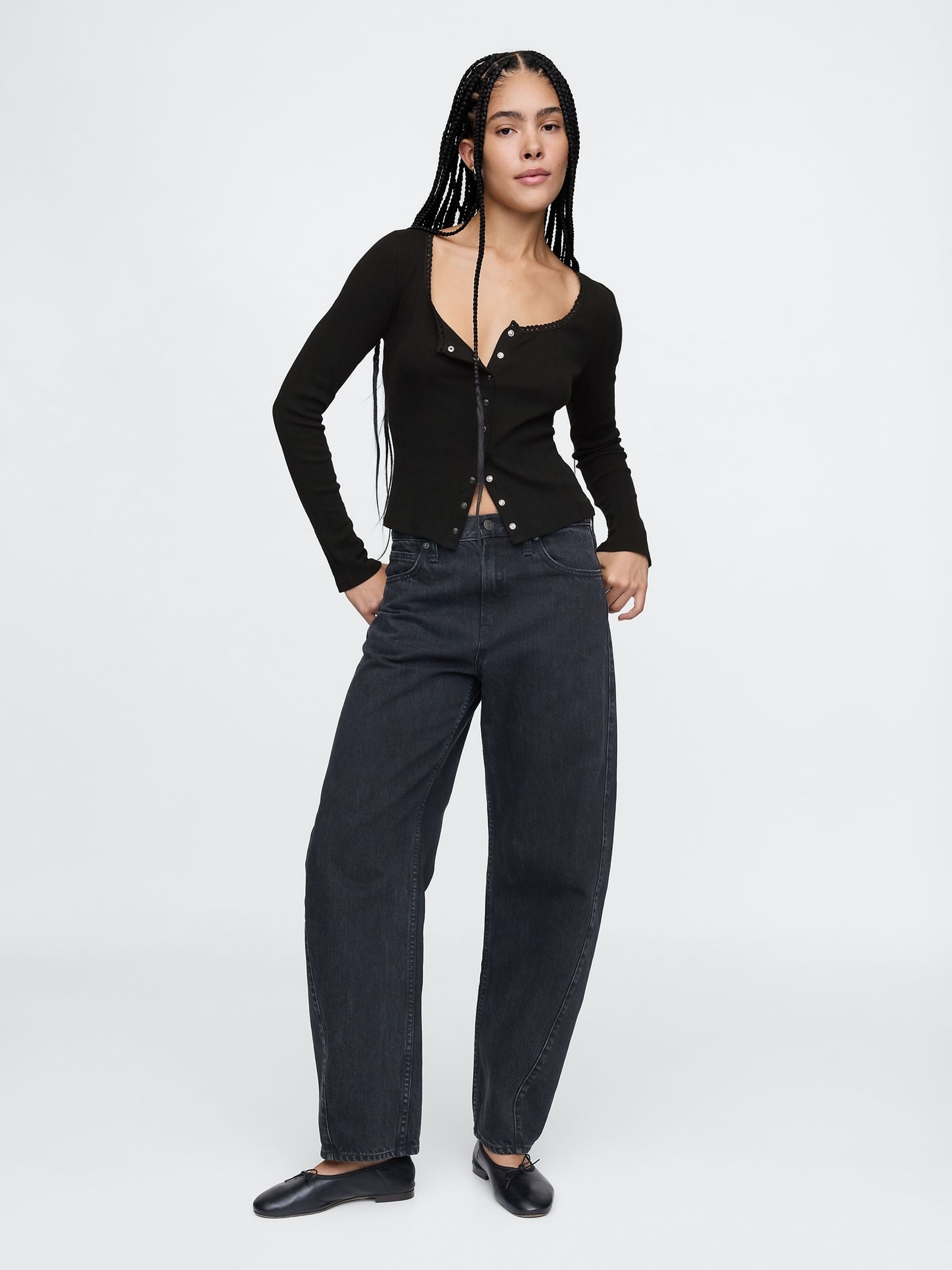 Buy Gap Black Cropped Pointelle Cardigan From The Next Uk Online Shop