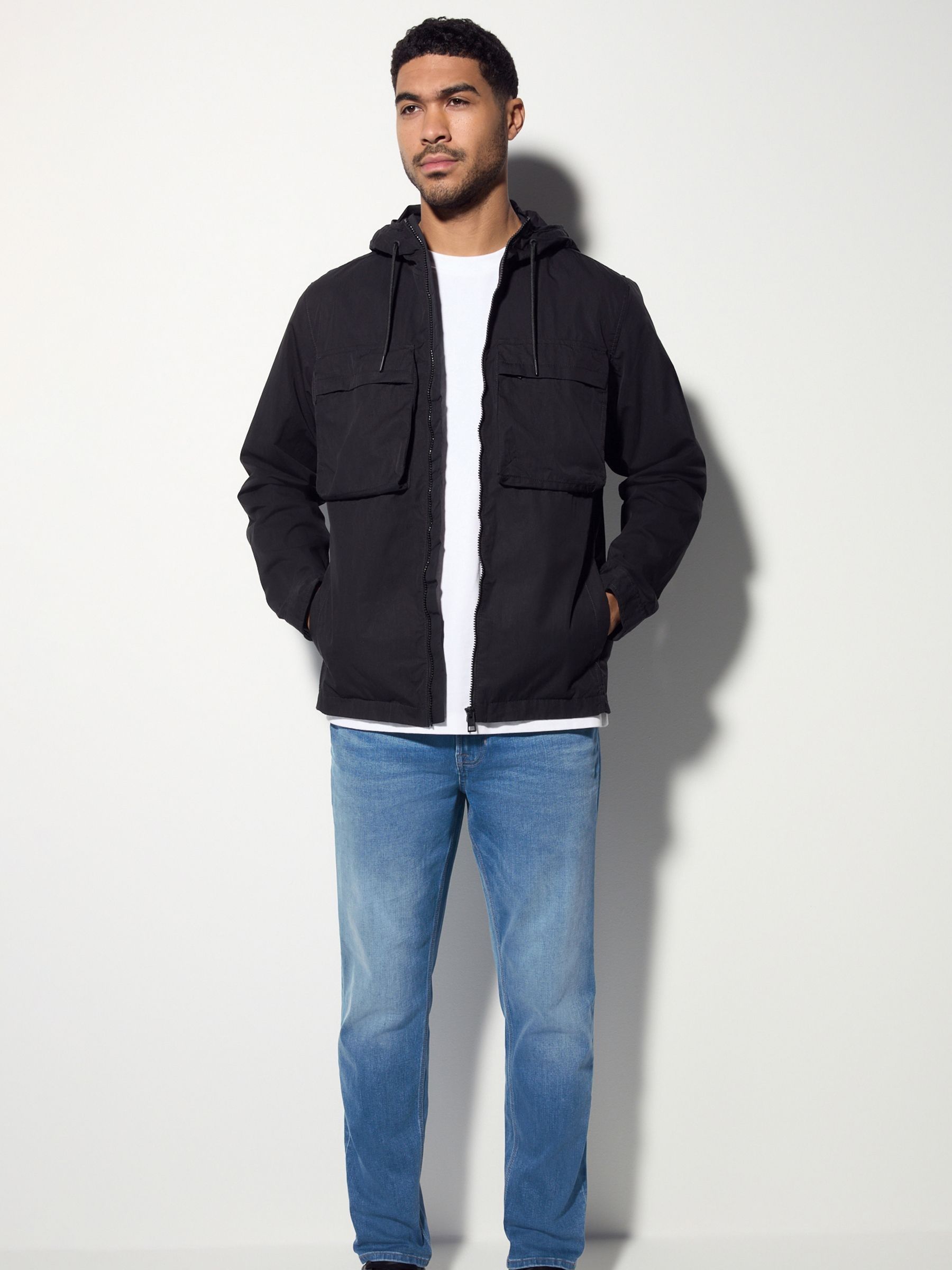 Buy Blue Regular Tapered Fit Authentic Stretch Denim Jeans from the ...