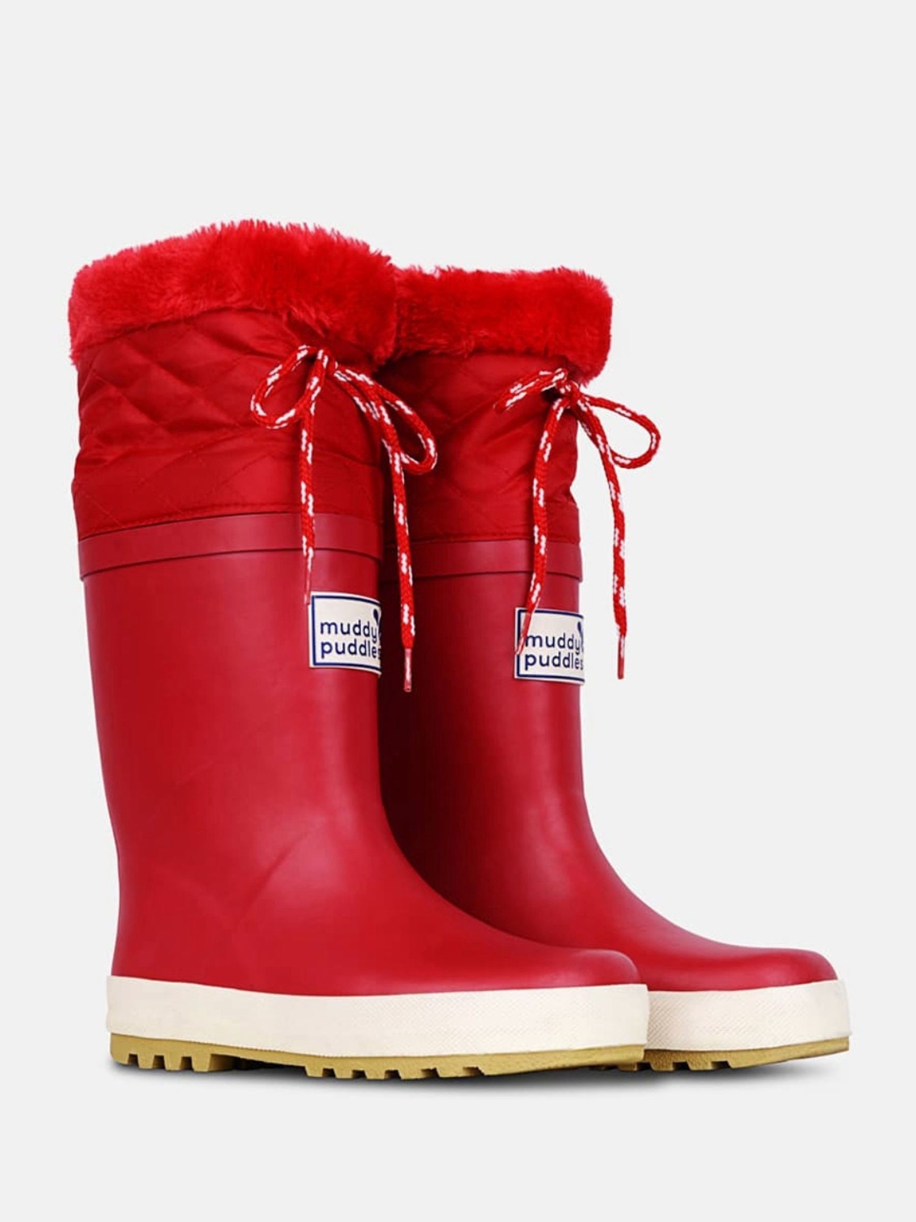 Buy Muddy Puddles Red Fleece Lined Puddleflex Wellies from the Next UK ...