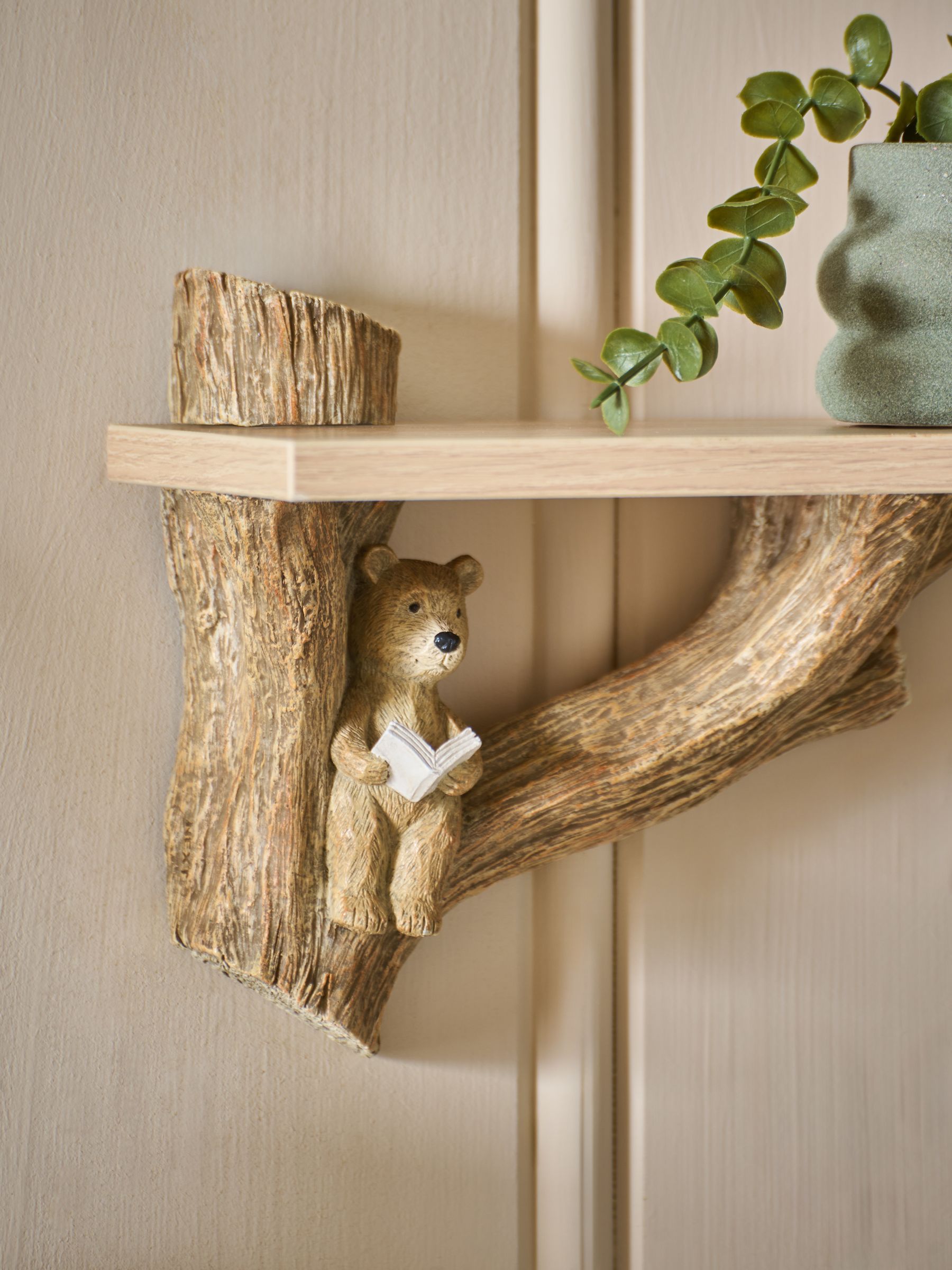 Buy Set of 2 Natural Bertie Bear Display Shelves from the Next UK ...