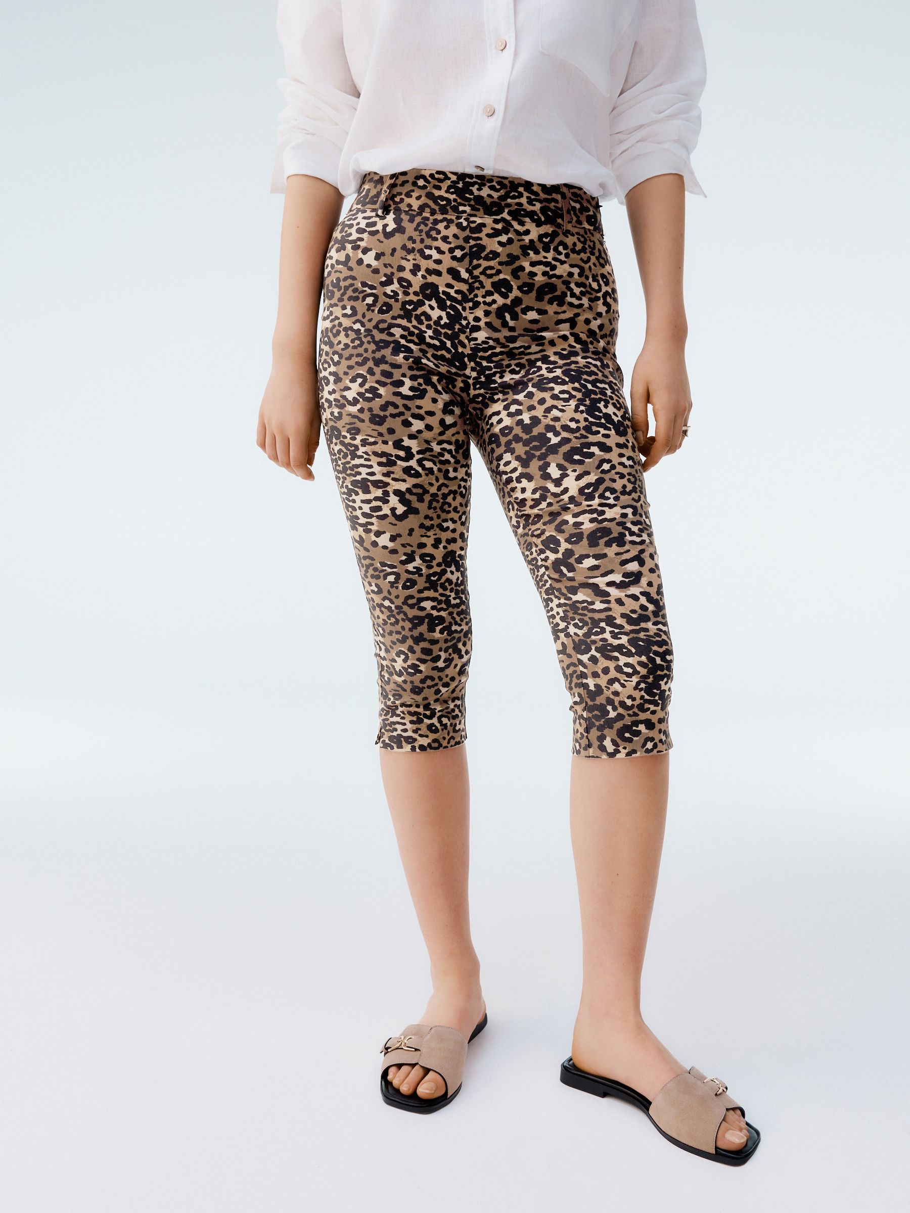 Buy Leopard Print Capri Trousers from the Next UK online shop