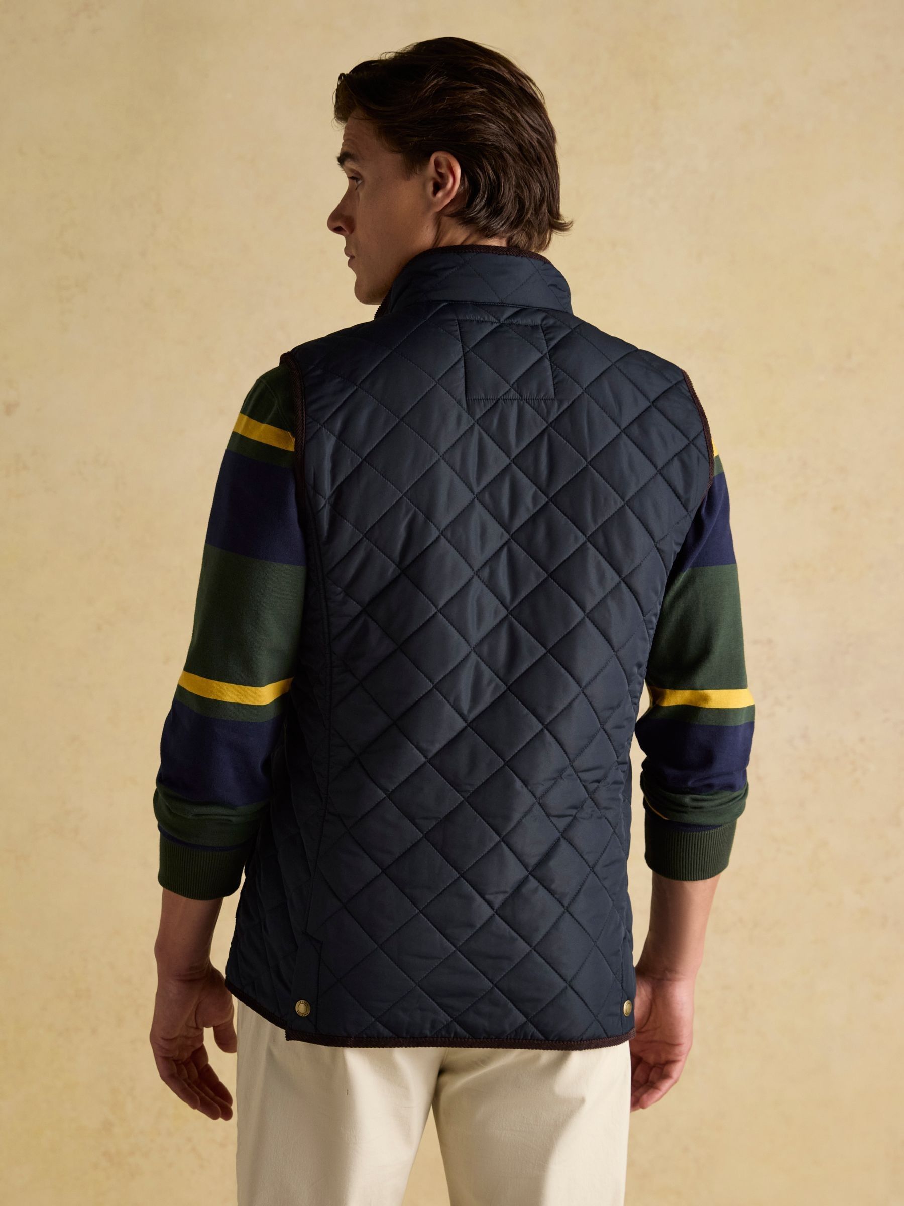Buy Joules Maynard Navy Diamond Quilted Gilet from the Next UK online shop
