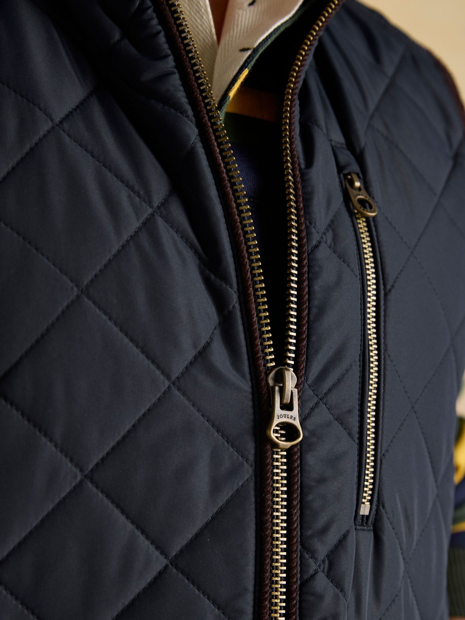 Buy Joules Maynard Navy Diamond Quilted Gilet from the Next UK online shop