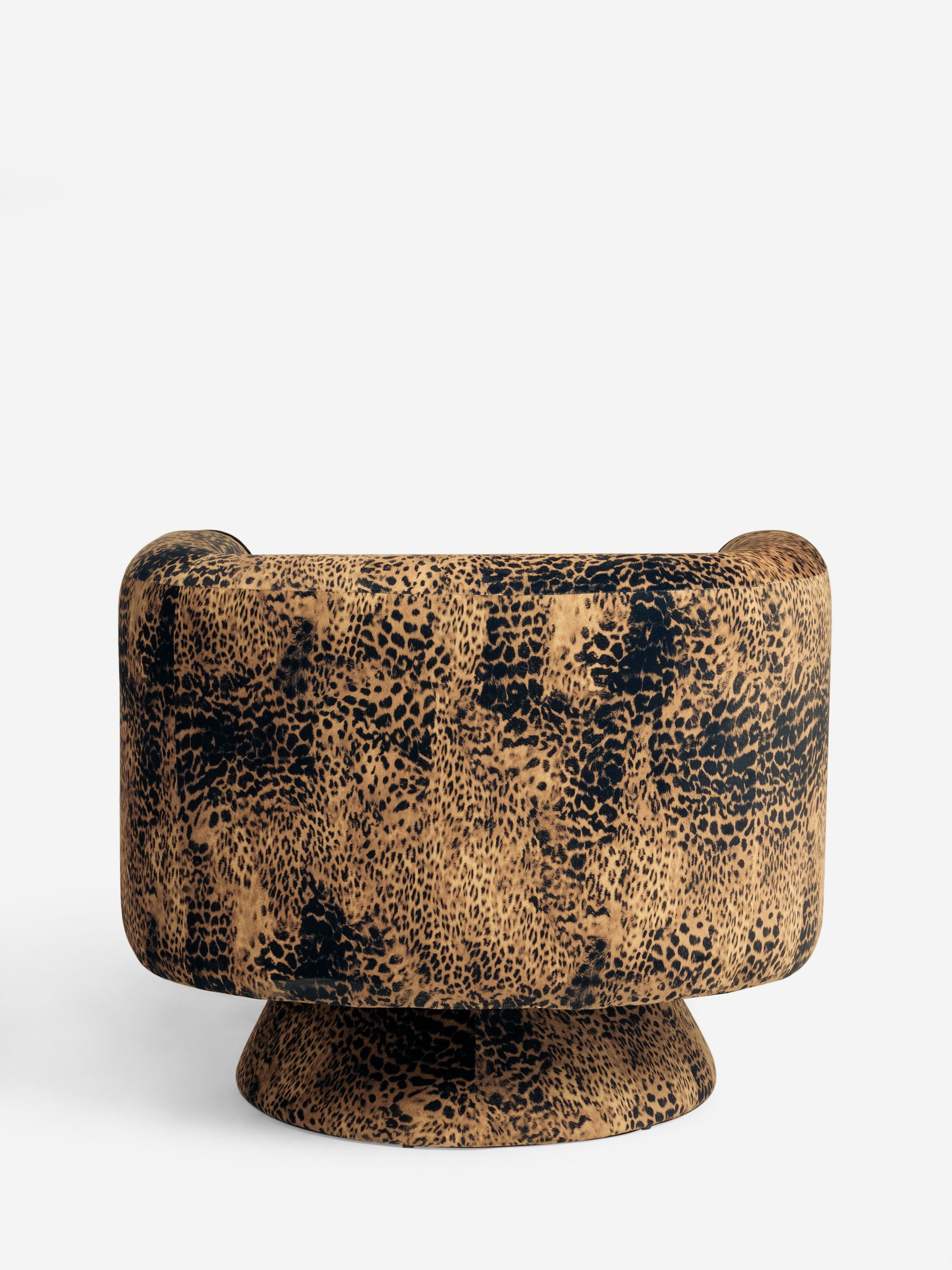 Buy Opulent Velvet Leopard Print Emilie Swivel Accent Chair from the ...
