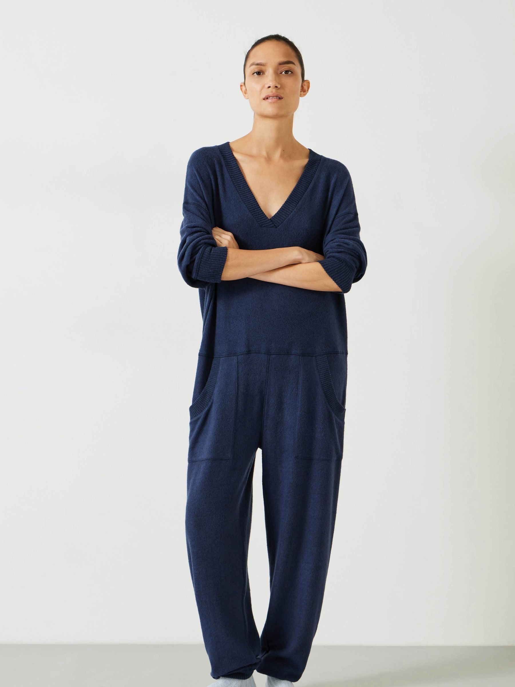 Buy Hush Blue Elle Supersoft V-Neck All-In-One from the Next UK online shop