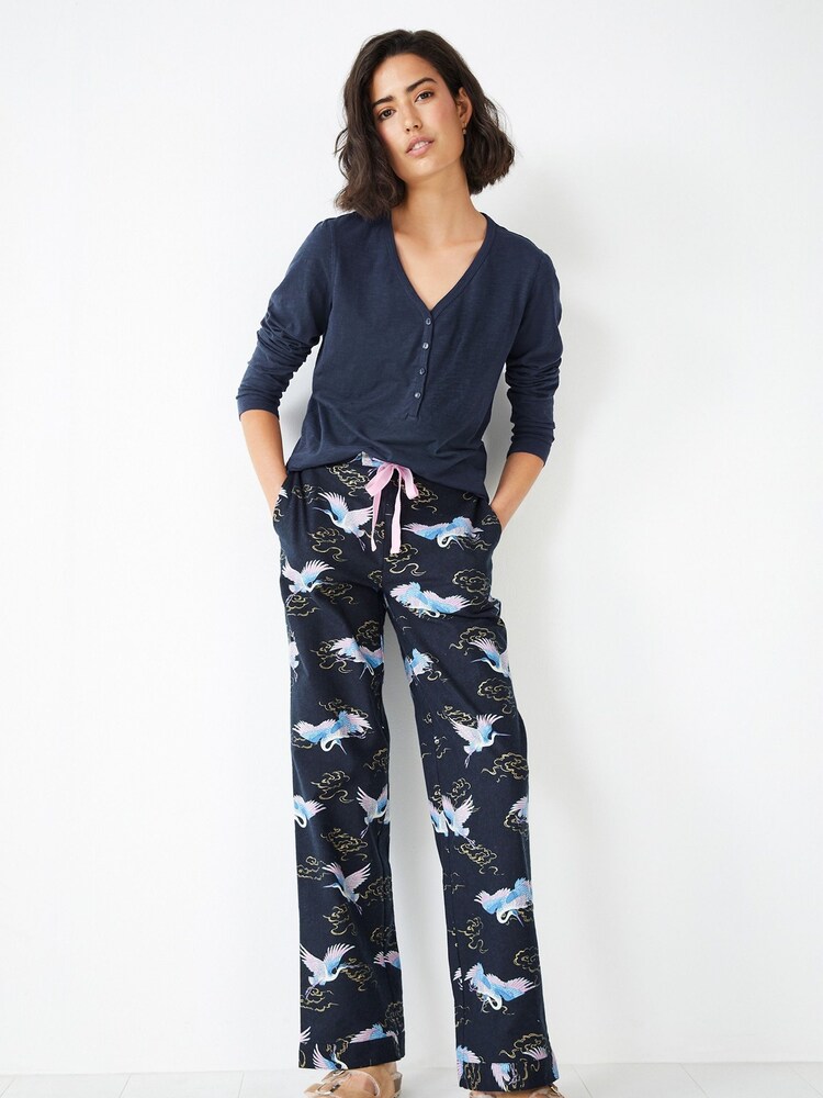 Buy Hush Blue Long Sleeve Henley 100% Cotton Top from the Next UK ...