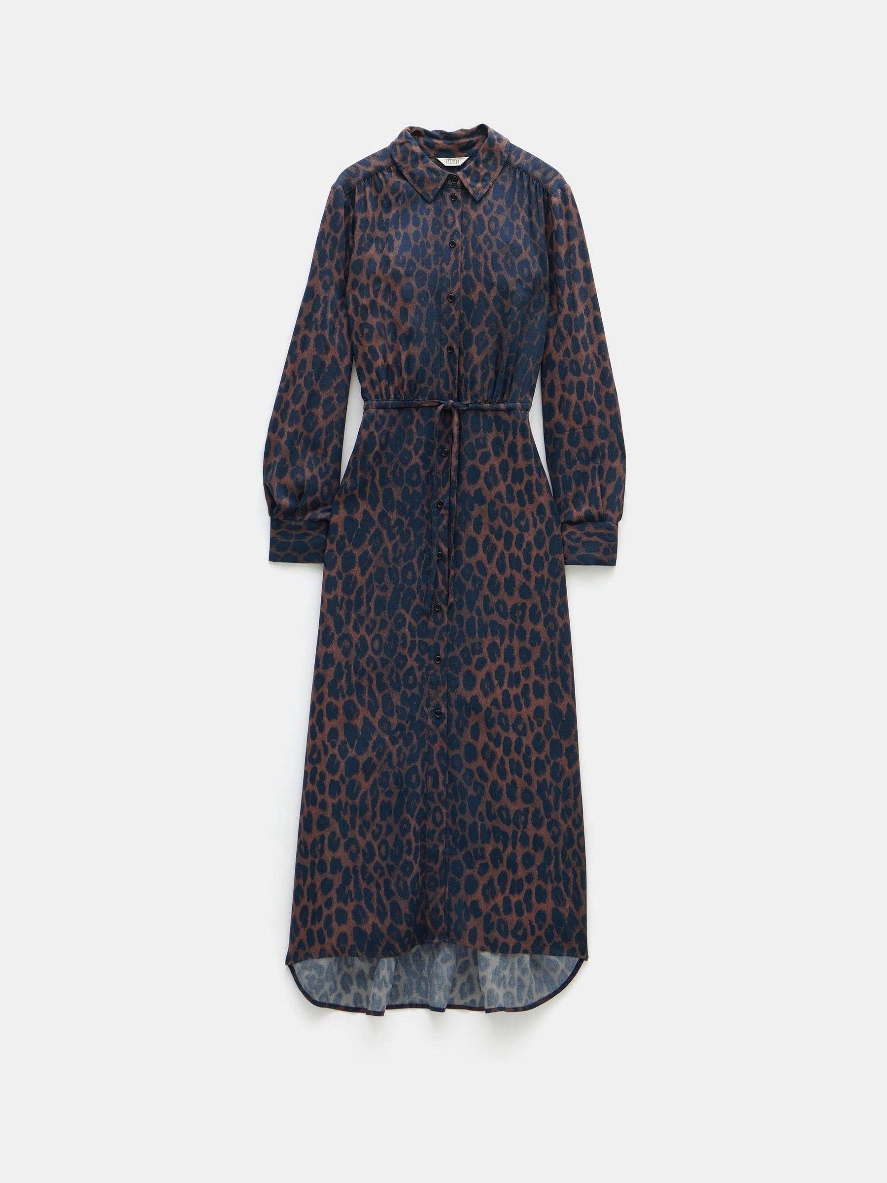 Buy Hush Animal Print Rosey Midi Shirt Dress from the Next UK online shop