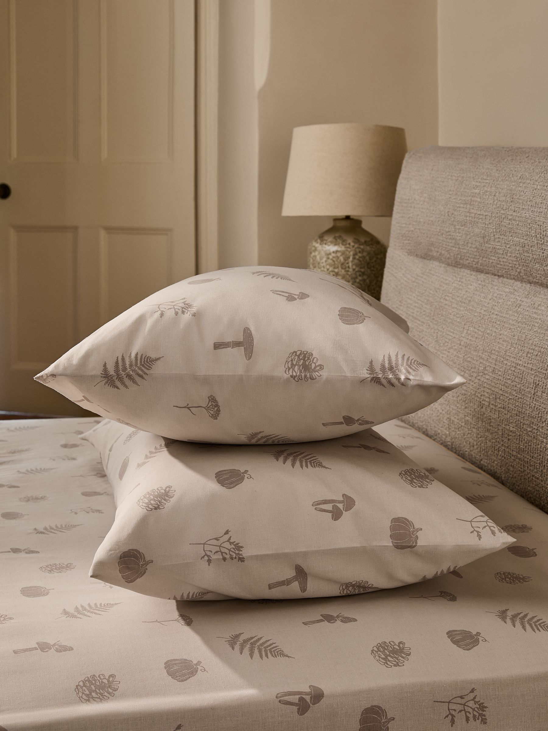 Buy Autumn Lino Icons Fitted Sheet and Pillowcase Set from Next Bangladesh