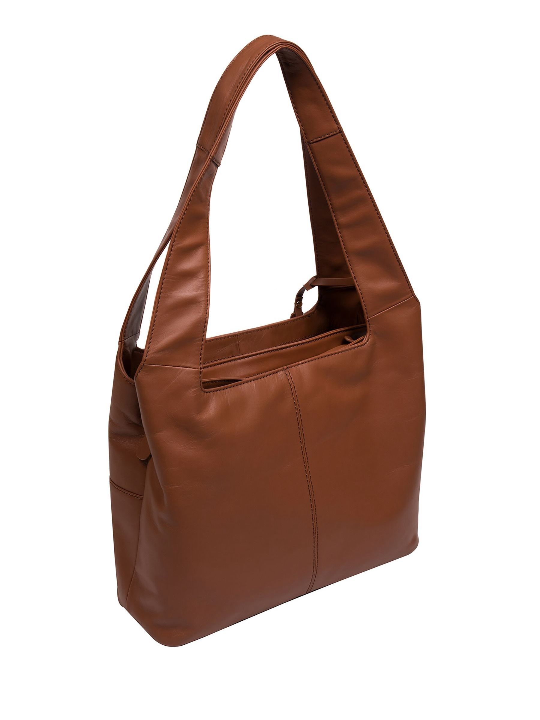 Buy Cultured London Brown Ariel Leather Shoulder Bag from the Next UK ...