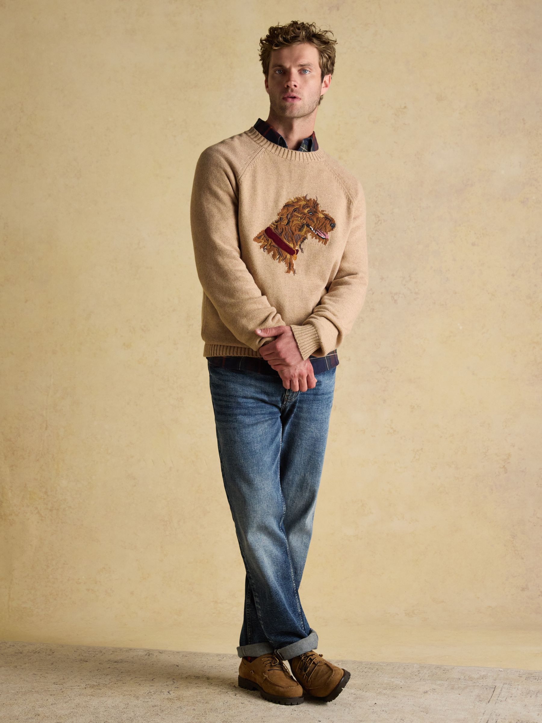 Buy Unisex Oatmeal Irish Wolf Hound Jumper from Next USA