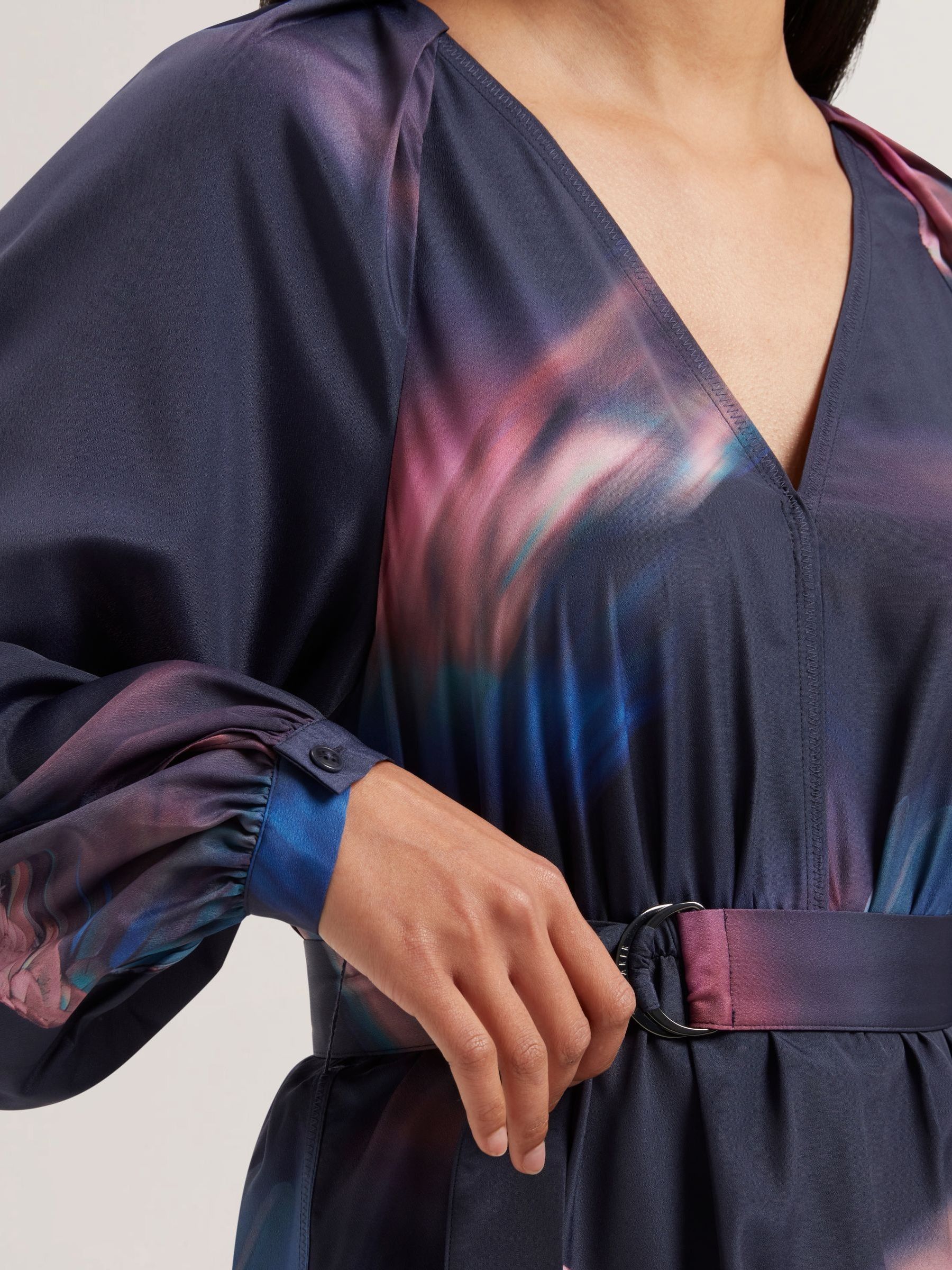Buy Ted Baker Blue Alte Printed Belted Mini Dress from the Next UK ...
