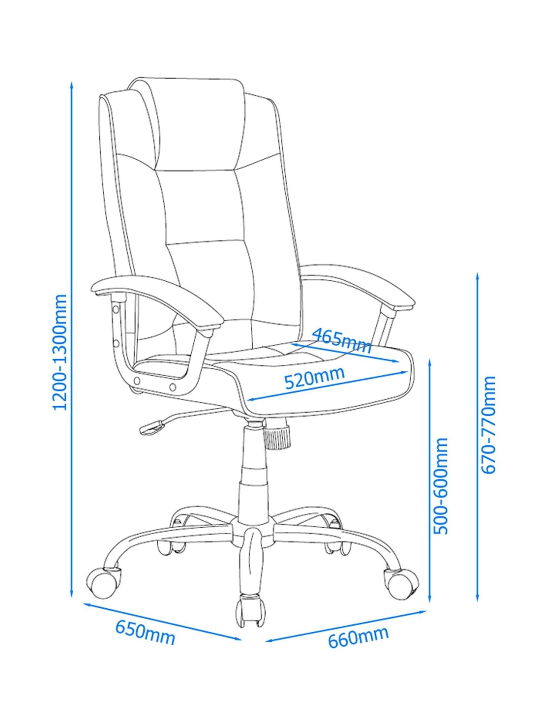Buy Alphason Cream Houston Leather Executive Office Chair from the Next ...