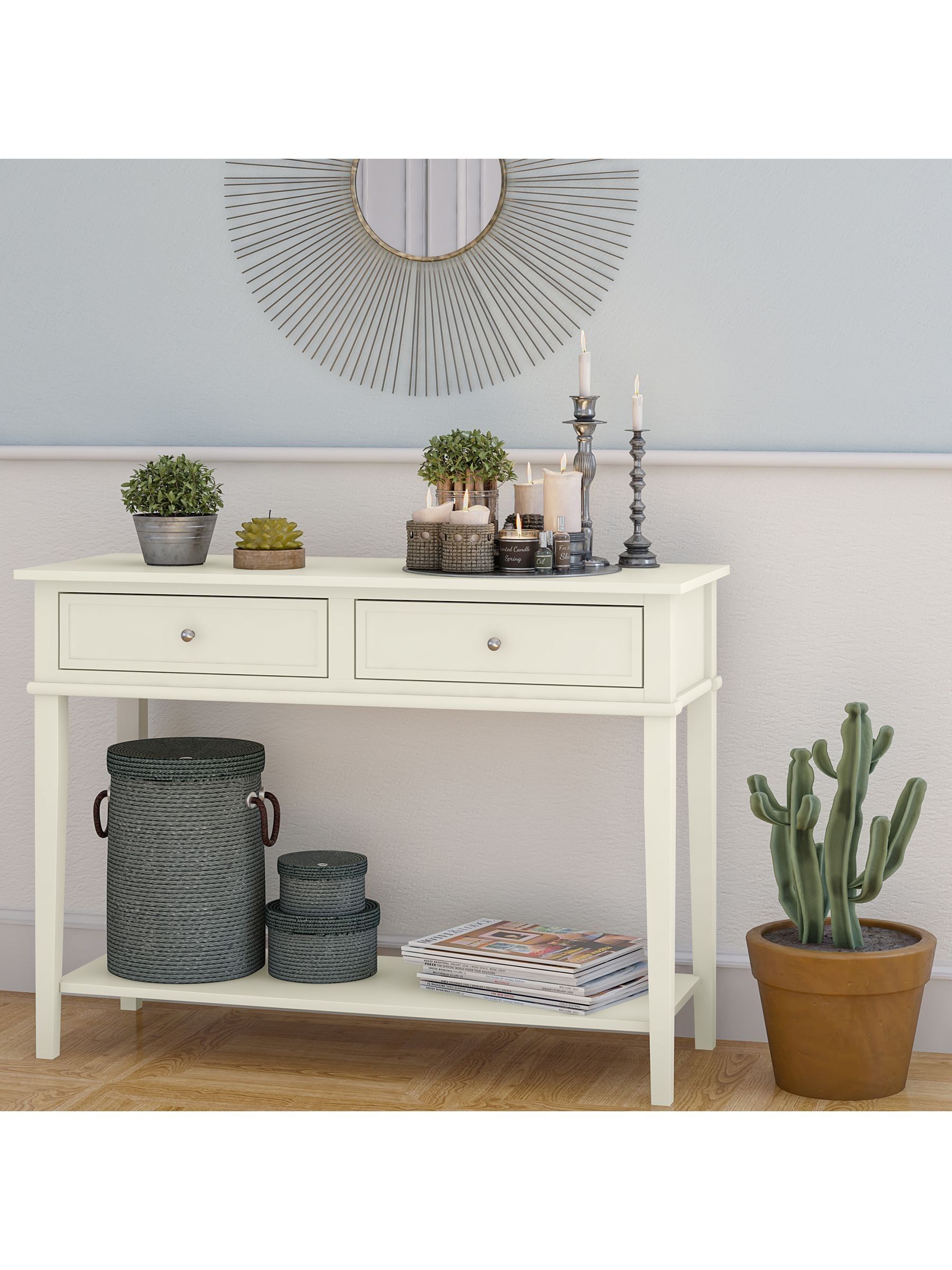 Buy Dorel Home White Franklin Console Table from the Next UK online shop