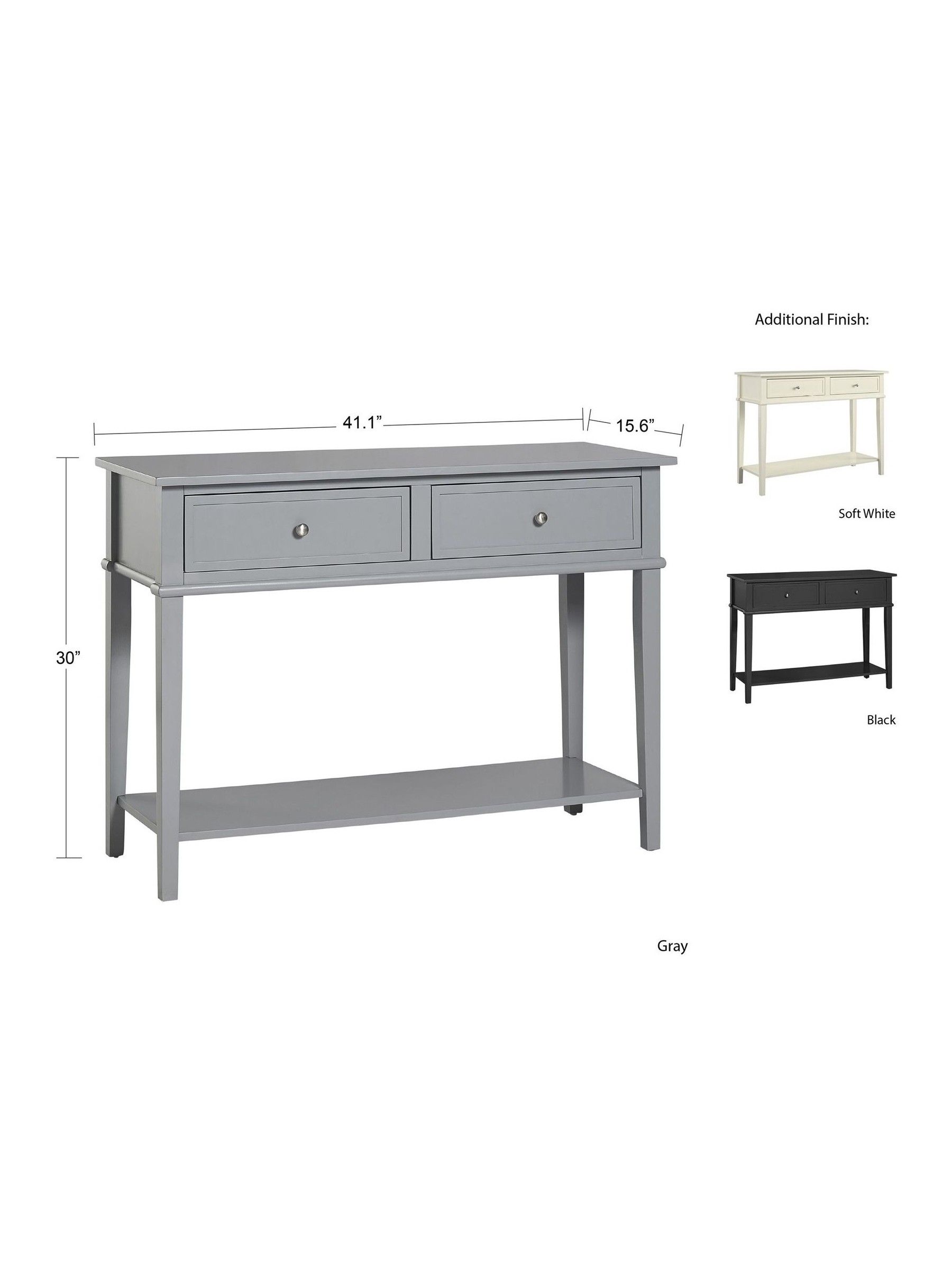 Buy Dorel Home Black Franklin Console Table from the Next UK online shop
