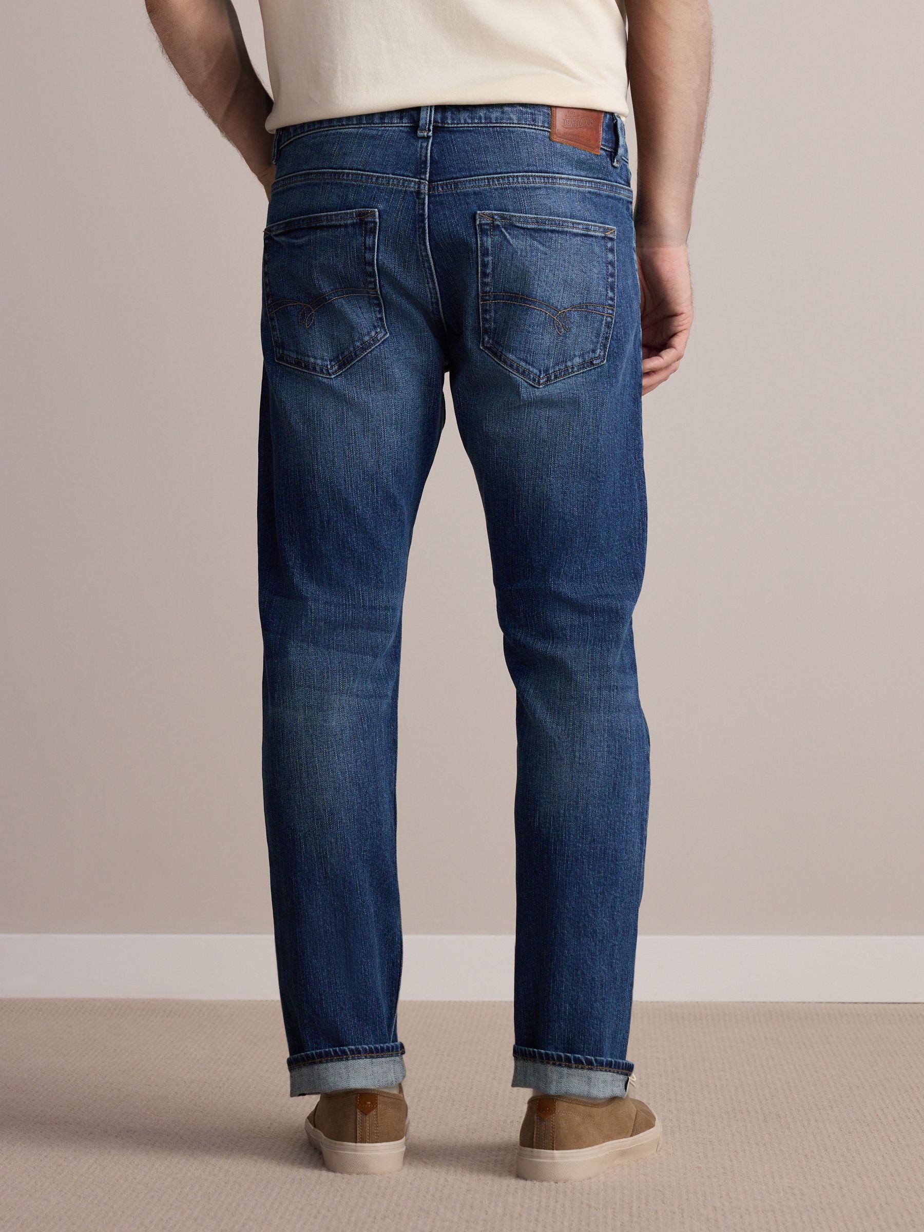 Buy Mid Blue Slim Fit Signature Selvedge Denim Jeans from the Next UK ...