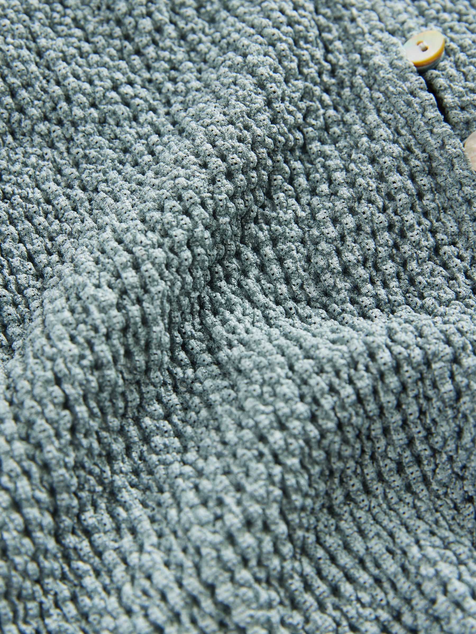 Buy Blue Textured Long Sleeve Button Through Cardigan from the Next UK ...