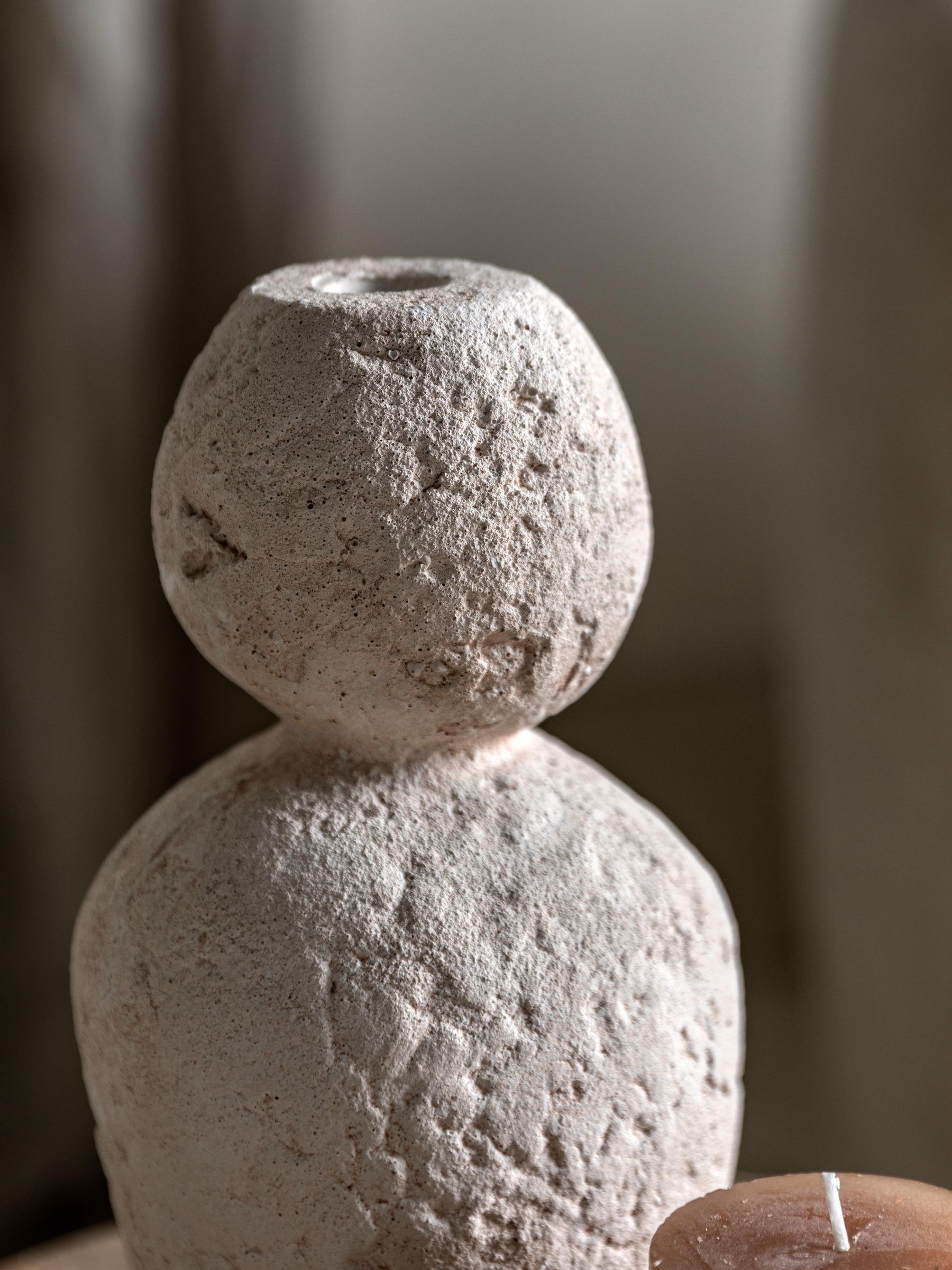 Buy Gallery Home Natural Kase Pebble Candle Stick Holder from the Next ...
