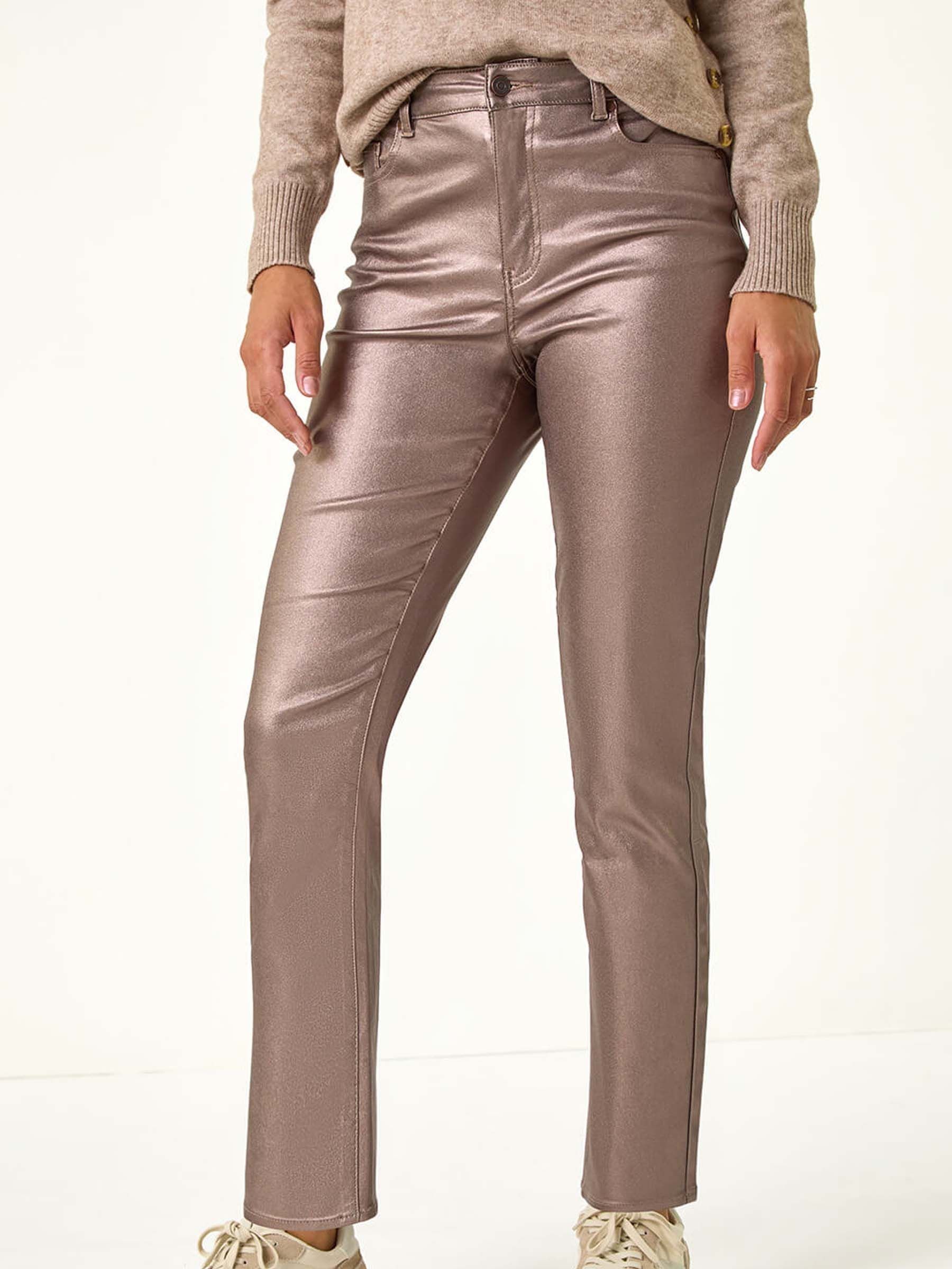Buy Roman Metallic Cream Finish Mom Style Jeans from the Next UK online ...