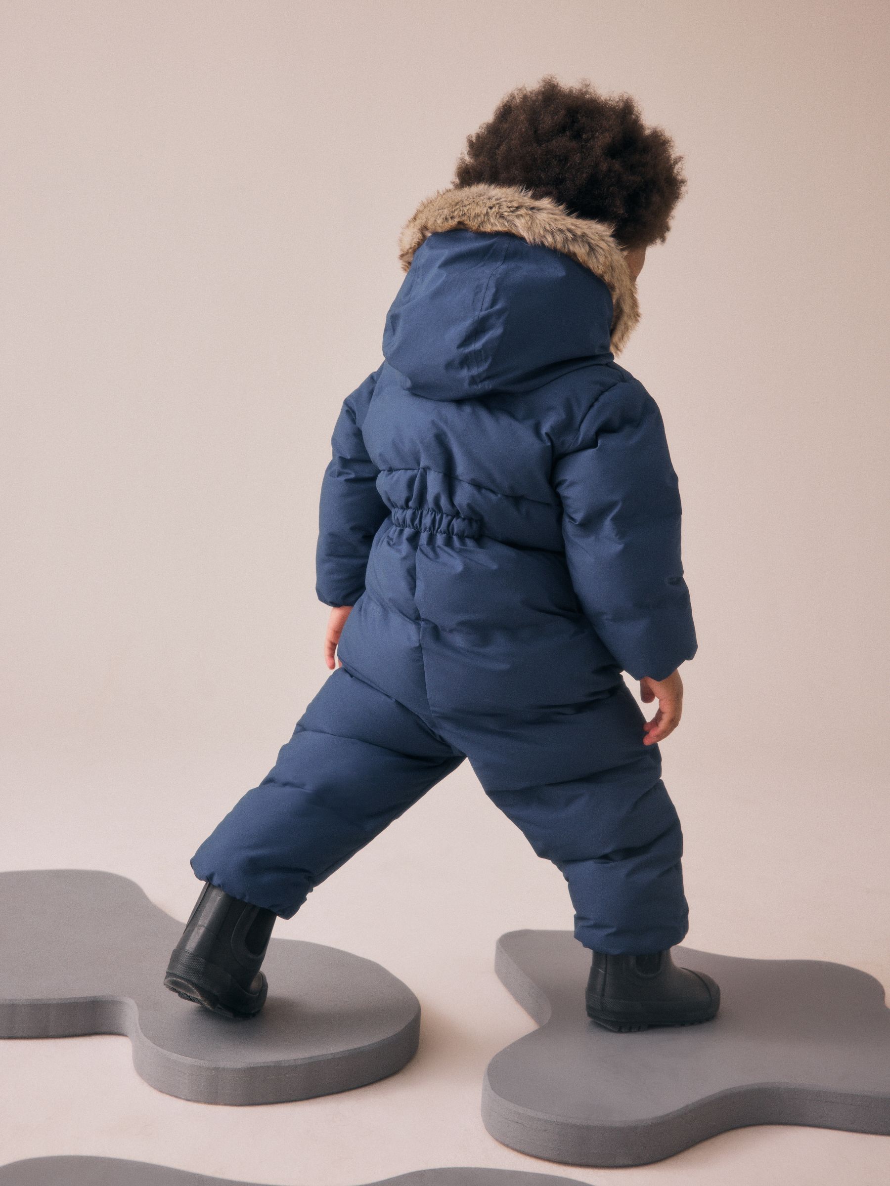 Buy Navy Waterproof Padded Snowsuit (3mths-7yrs) from Next USA