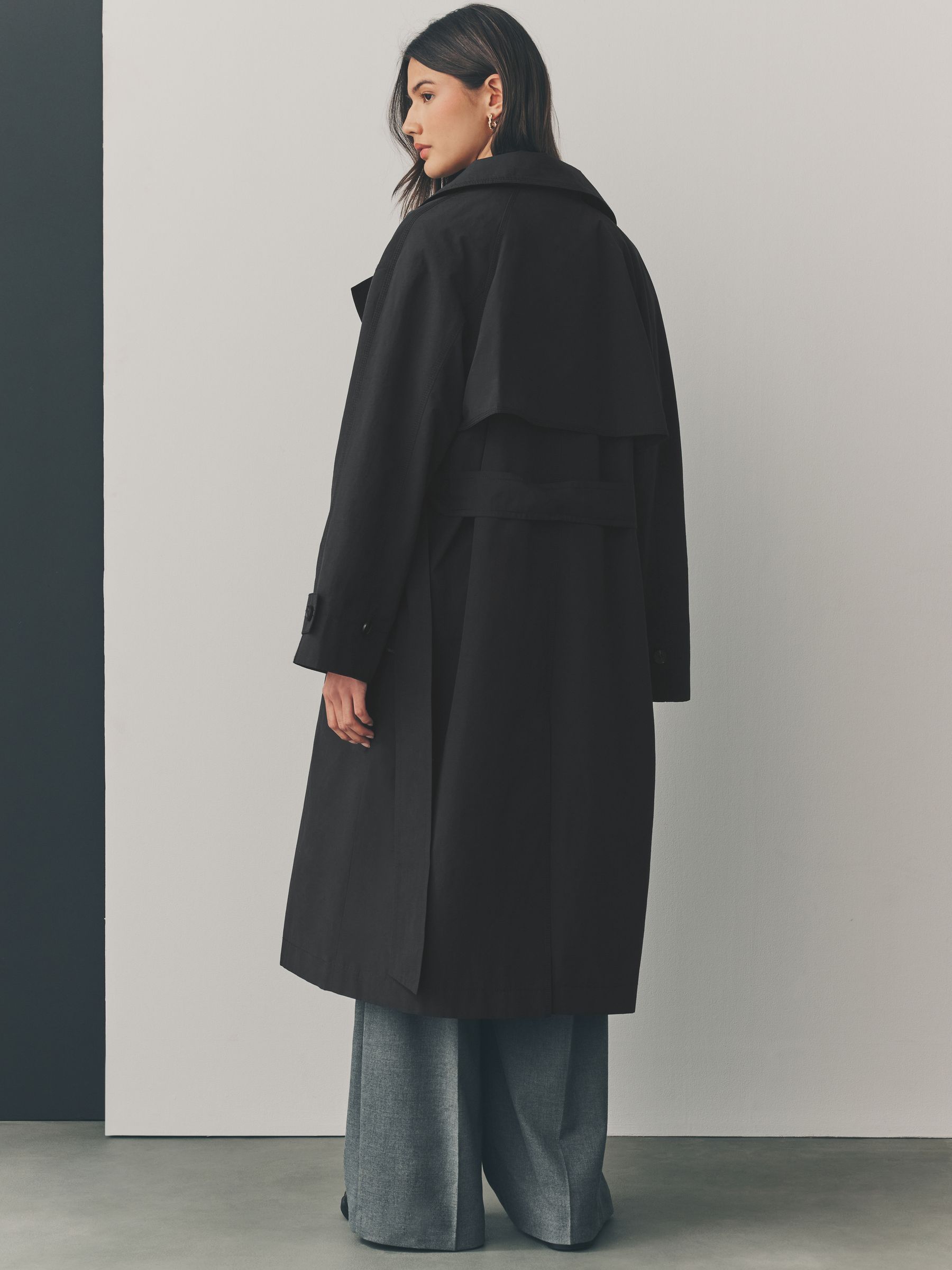 Buy Black Shower Resistant Trench Coat from the Next UK online shop
