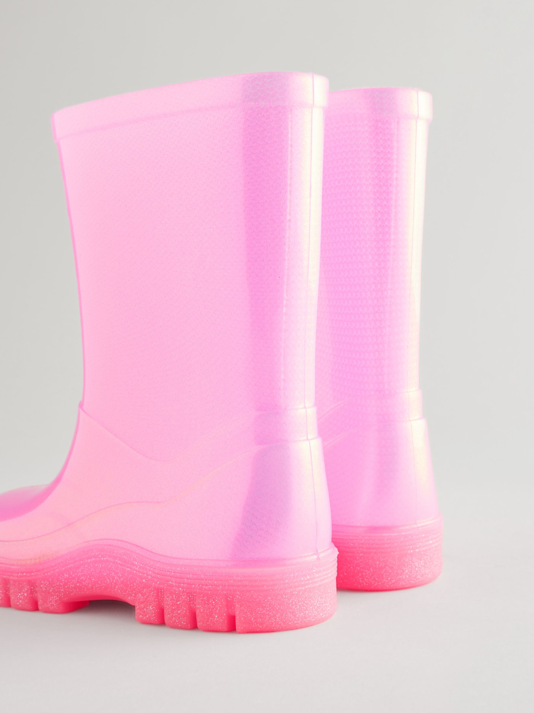 Buy Pink Shimmer Glitter Wellies from Next Australia