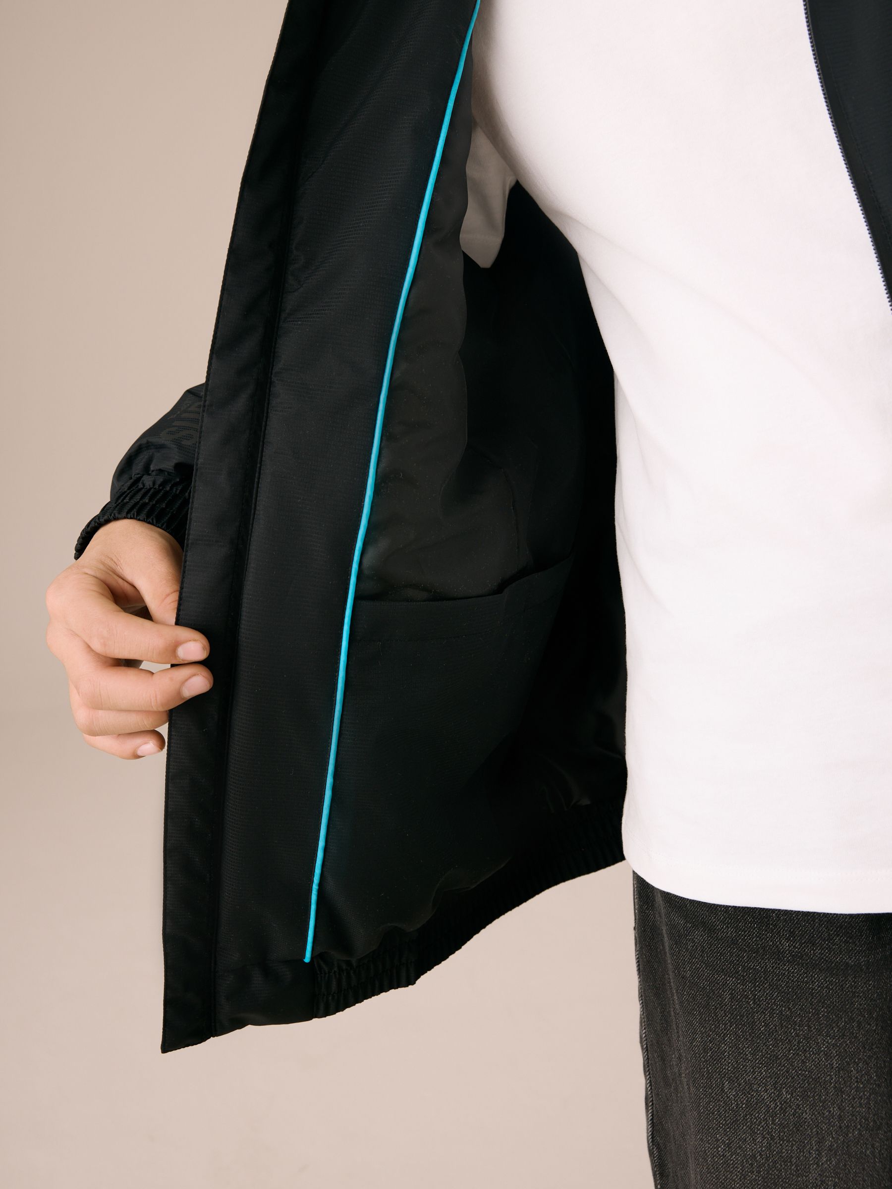 Buy Black Hooded Waterproof Jacket (3-17yrs) from the Next UK online shop