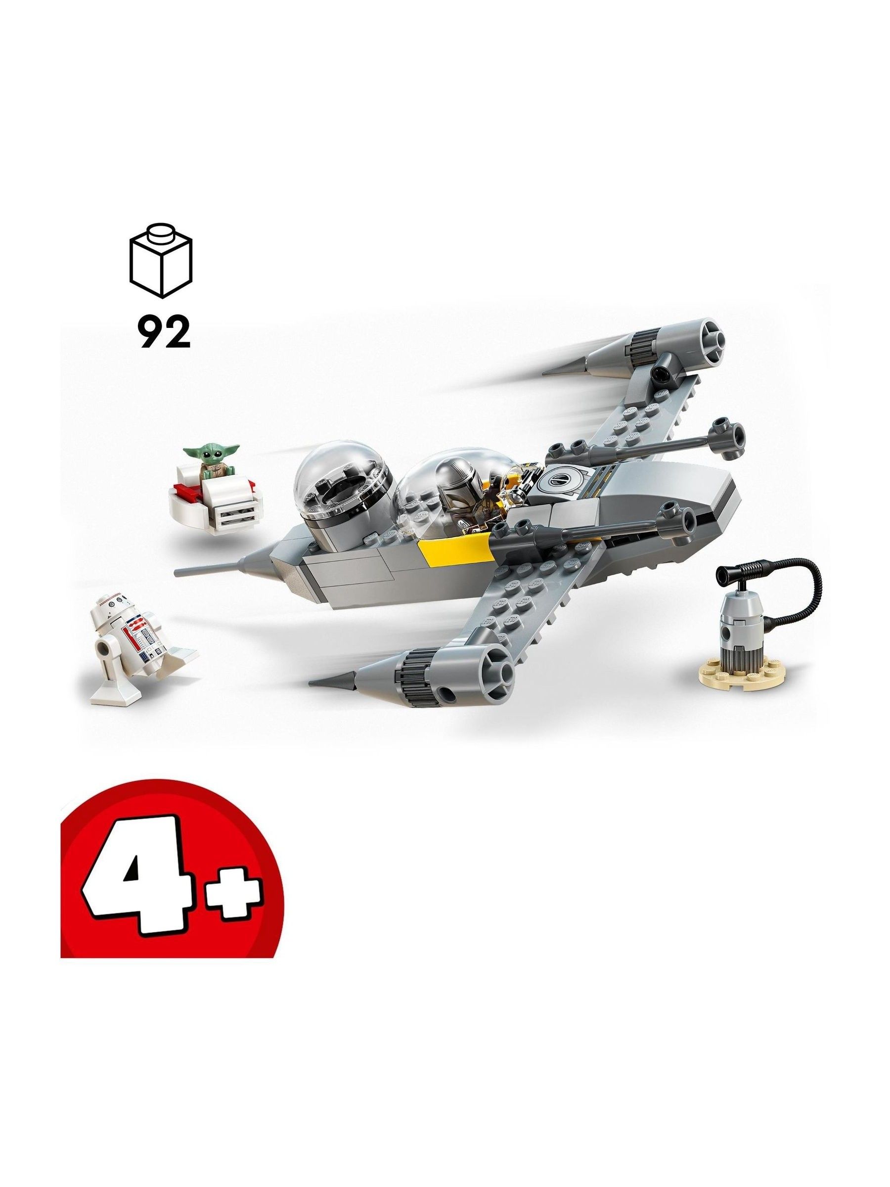 Buy Lego Star Wars Mando and Grogus N1 Starfighter 75410 from the Next ...