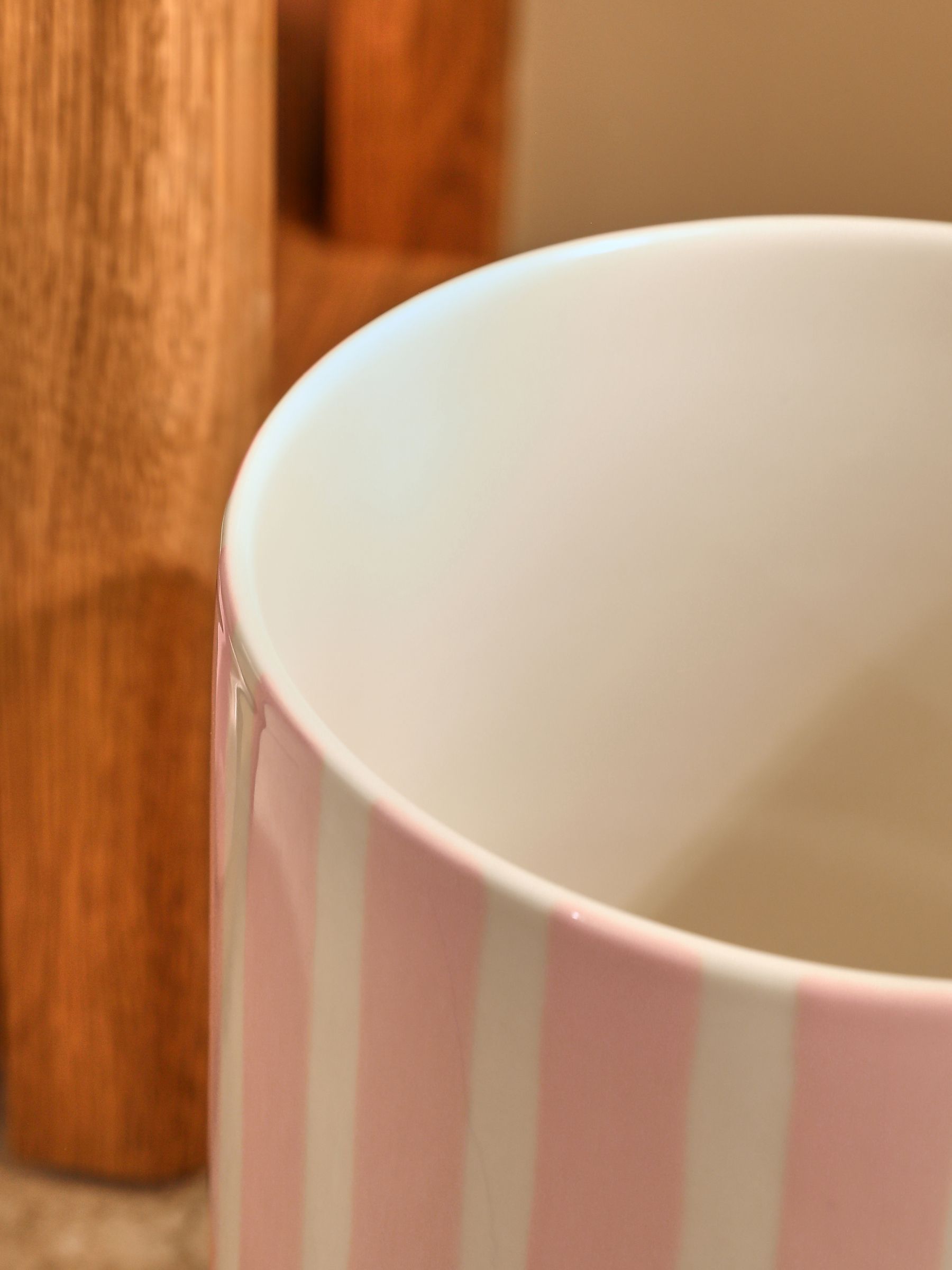 Buy Pink Stripe Print Bin from Next Canada