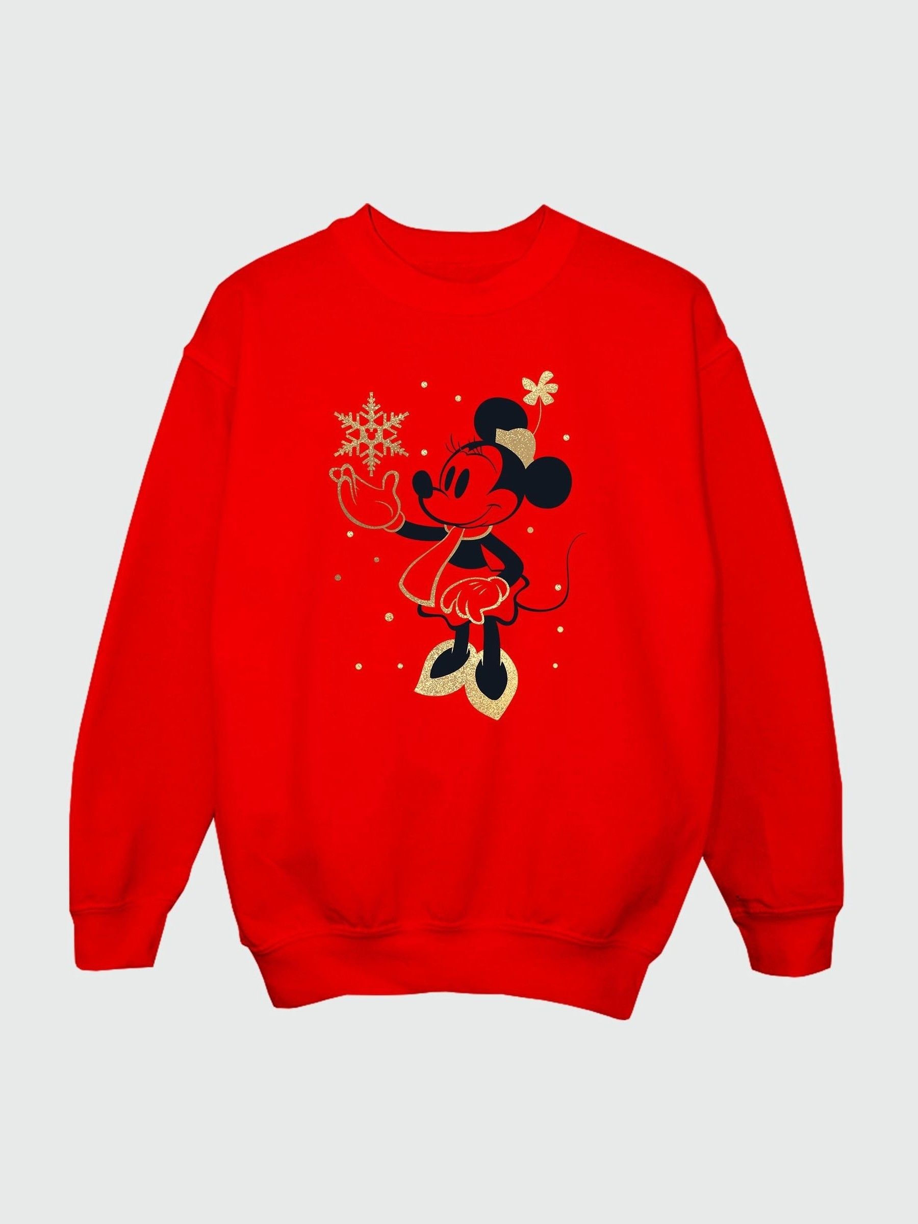 Buy Brands In Red Disney Minnie Mouse Snow Fall Girls Christmas ...
