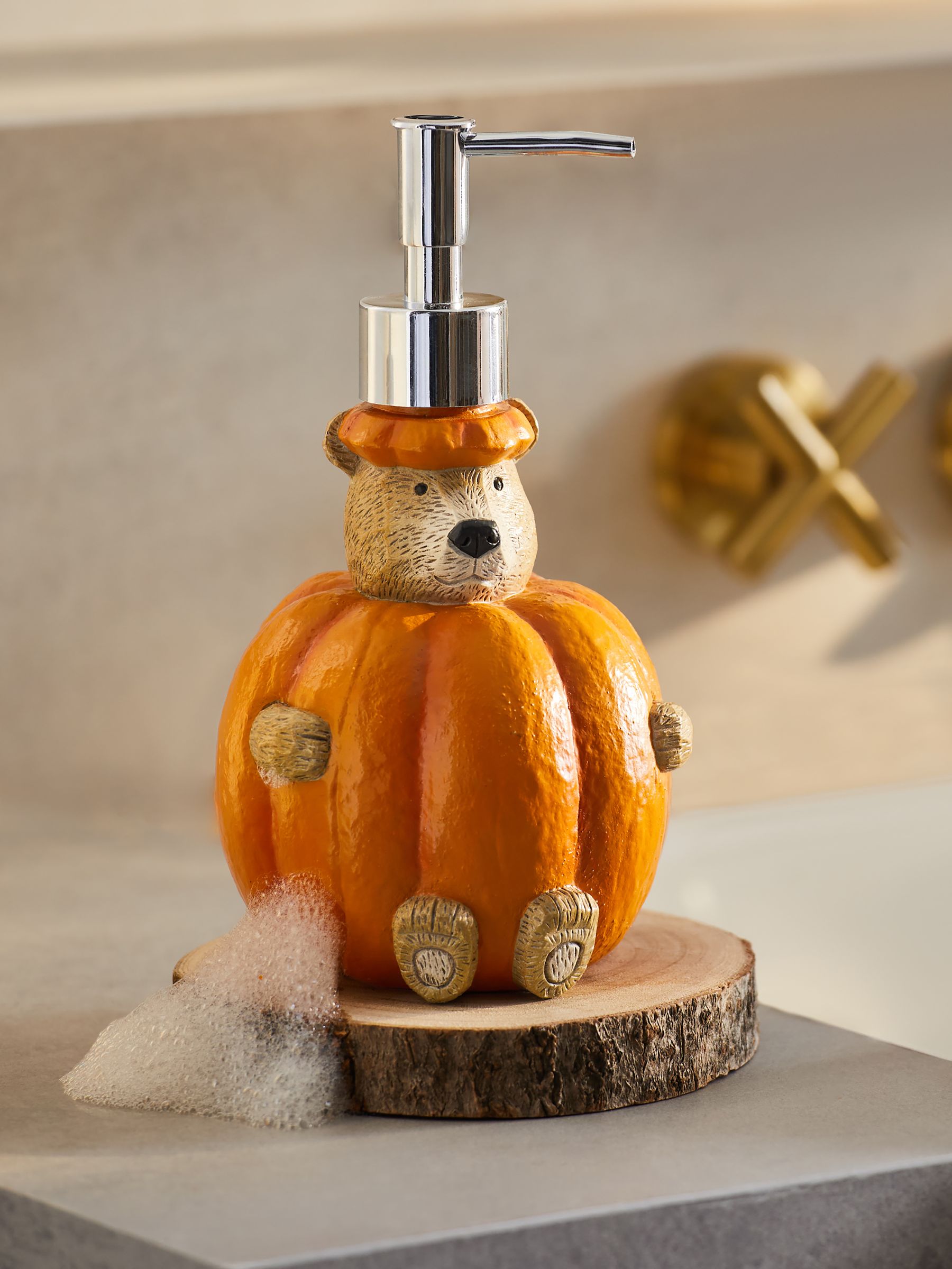 Buy Autumn Halloween Pumpkin Bertie Bear Autumn Soap Dispenser from ...