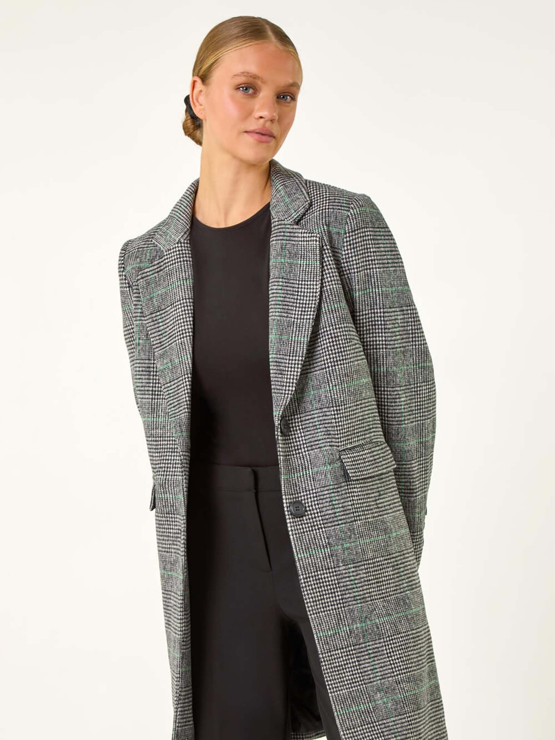 Buy Roman Black Tailored Single Breasted Coat from the Next UK online shop