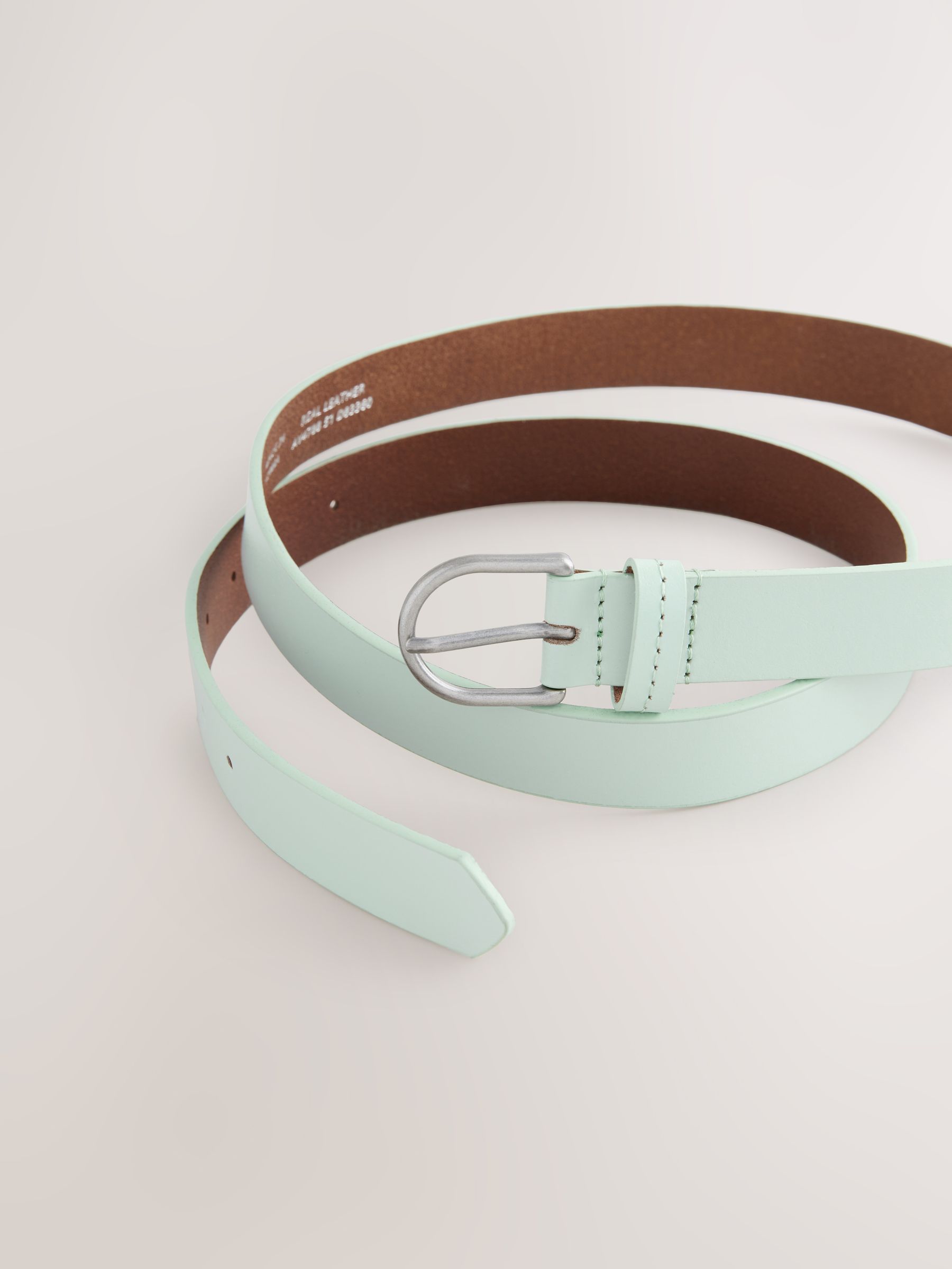 Buy Mint Regular Leather Belt from the Next UK online shop