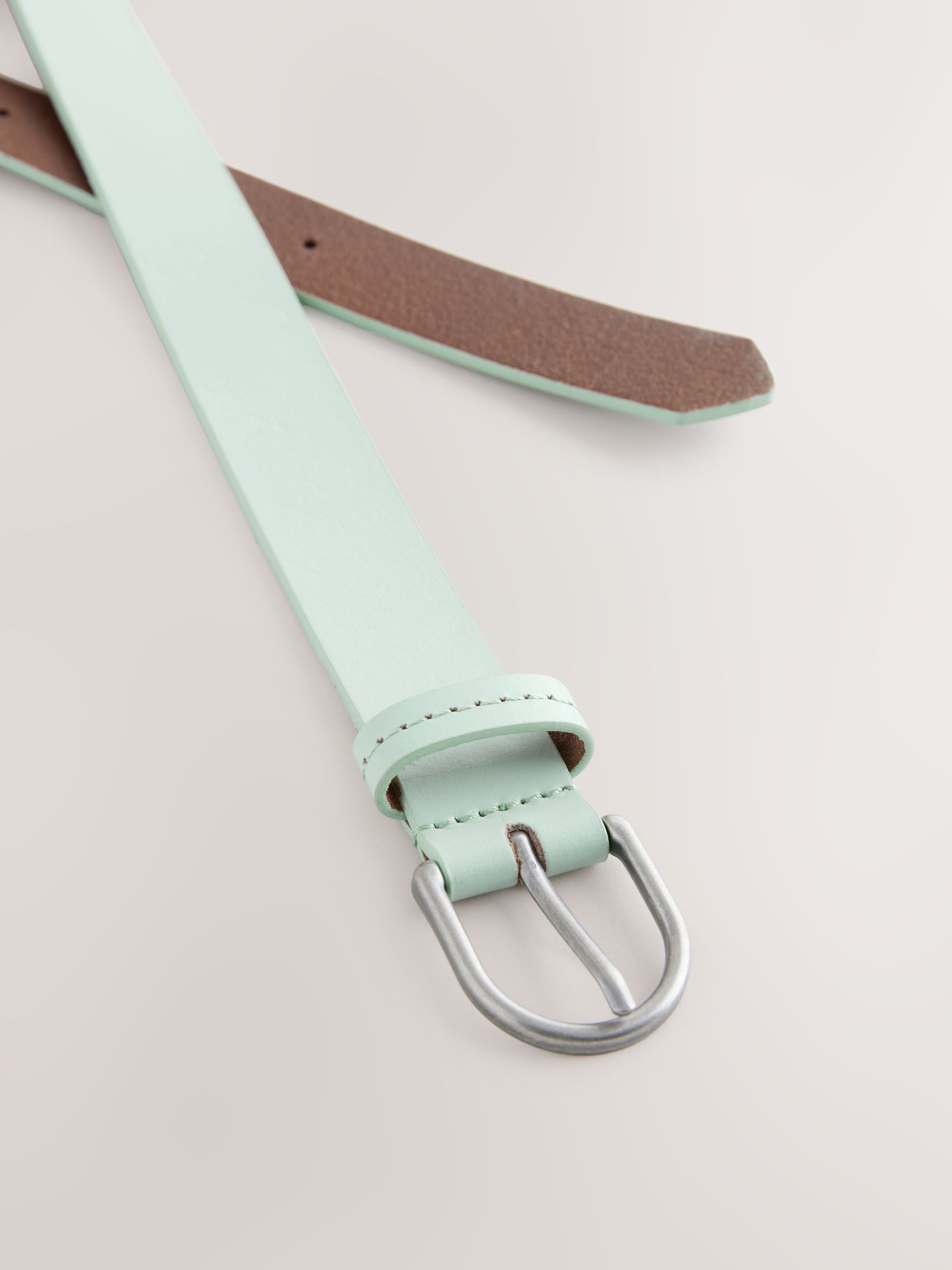 Buy Mint Regular Leather Belt from the Next UK online shop