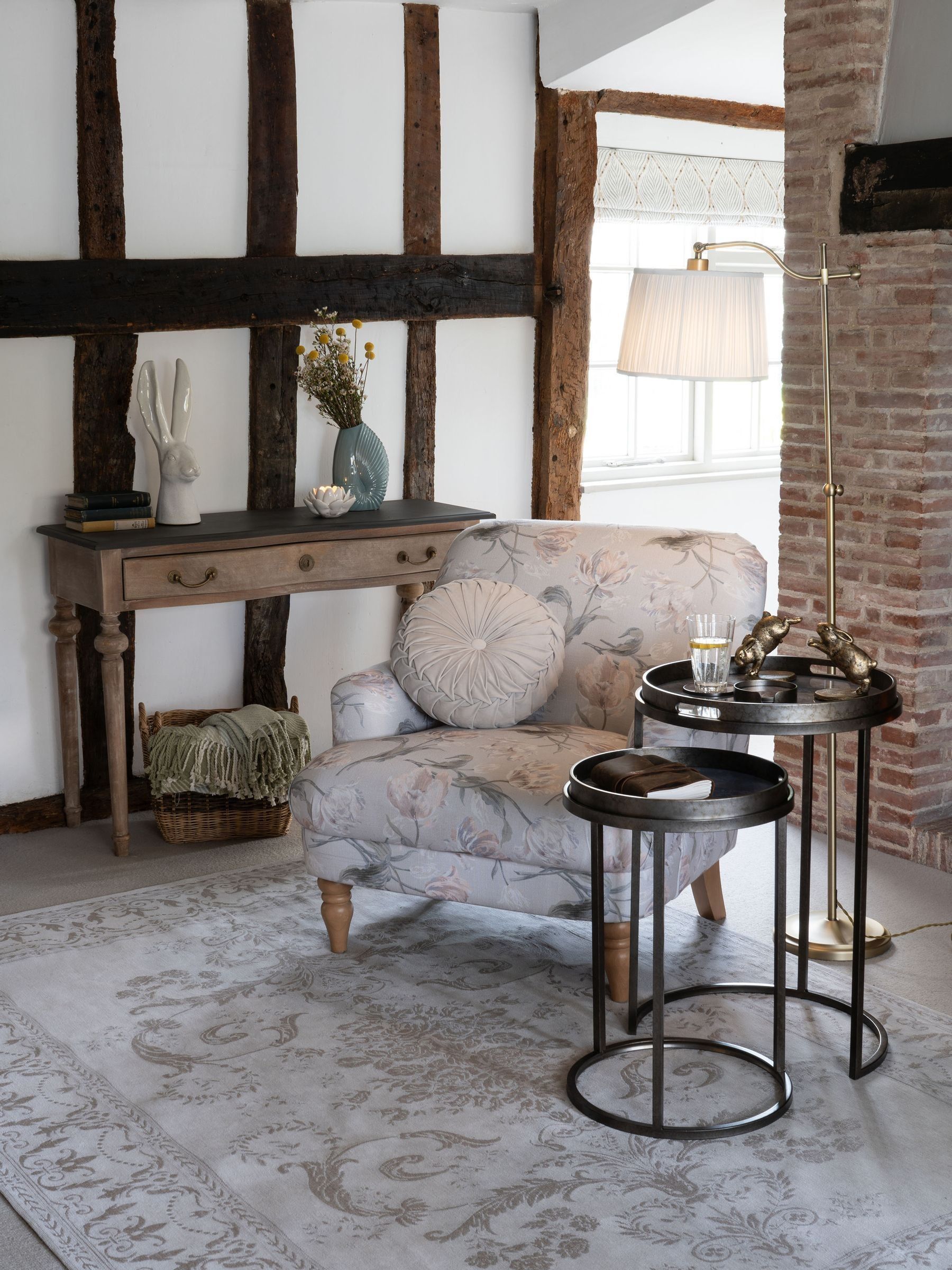 Laura Ashley Set of 2 Gold Hopping Rabbits | Laura Ashley