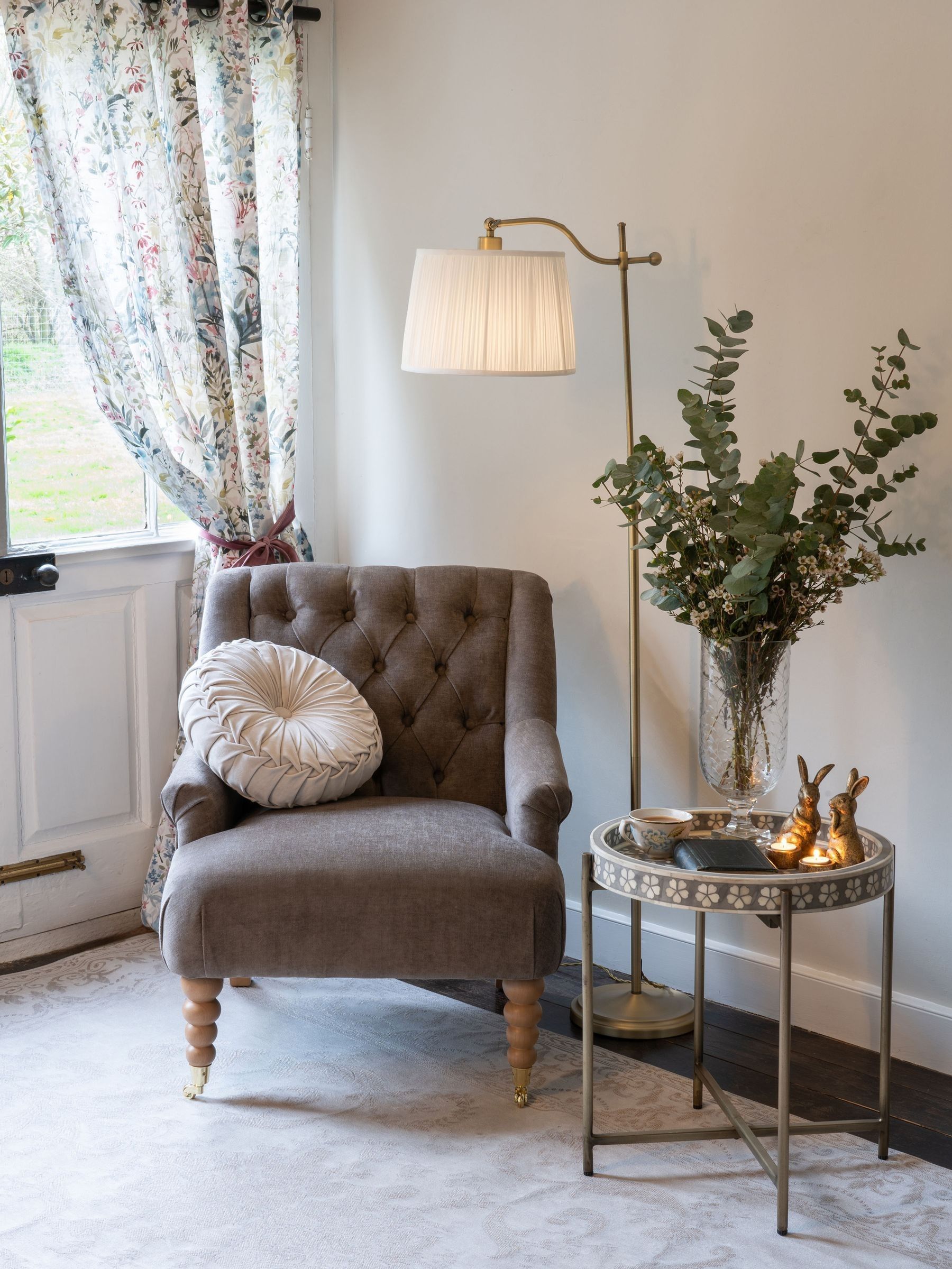 Laura Ashley Set of 2 Gold Rabbit Tea Light Holders | Laura Ashley