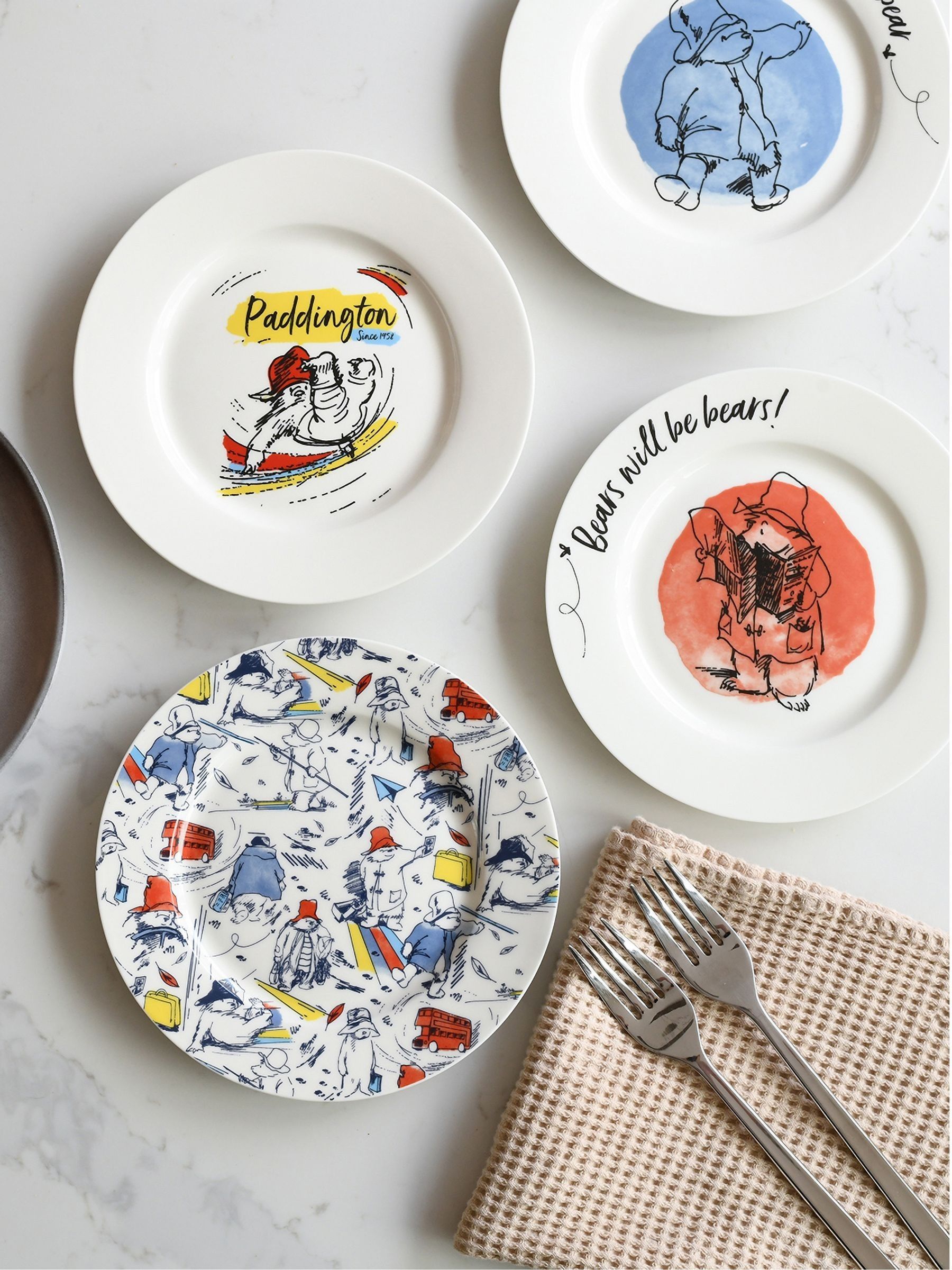 Buy Pyramid International Paddington Bear 4 Pack Of Side Plates from ...