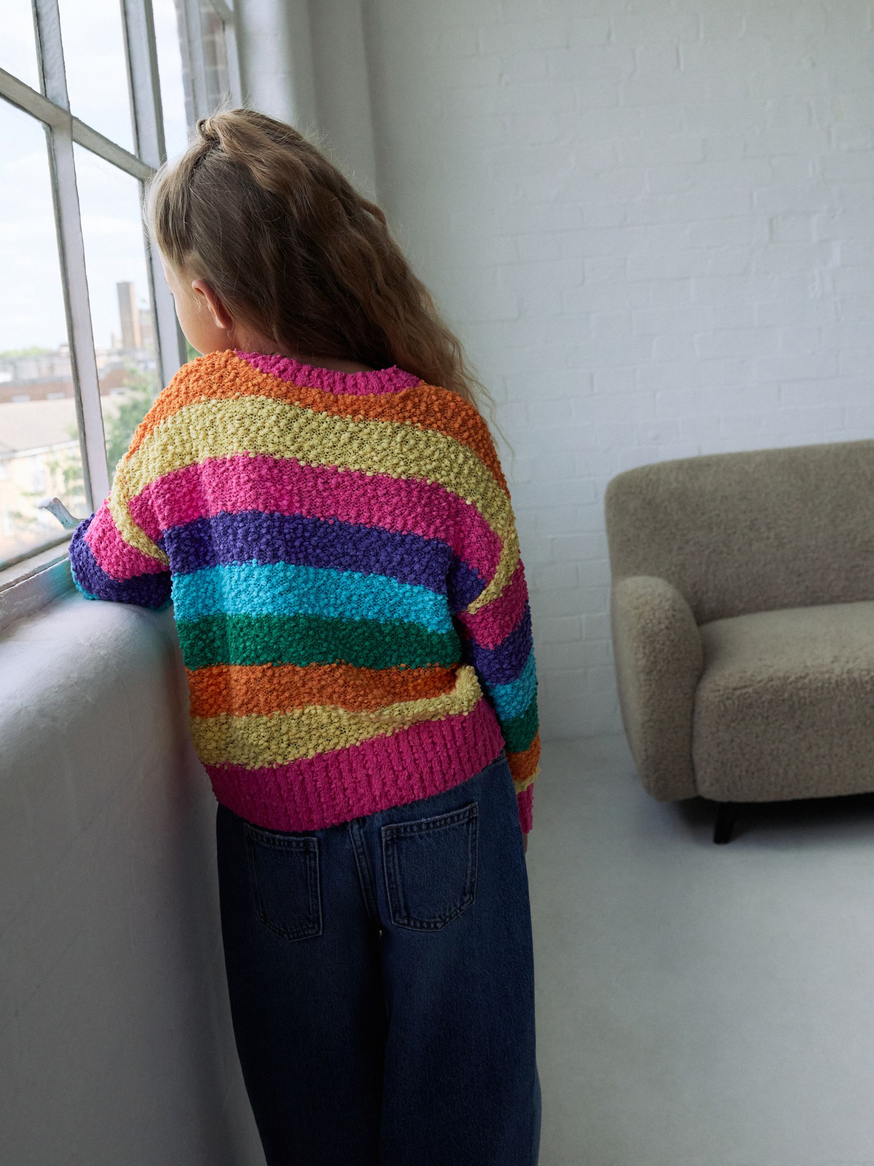 Buy Multi Rainbow Stripe Jumper (3-16yrs) from Next Australia