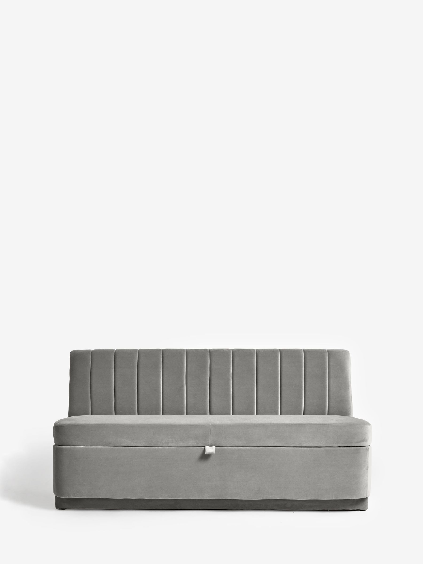 Buy Soft Velvet Grey Anderson Storage Dining Bench from the Next UK ...