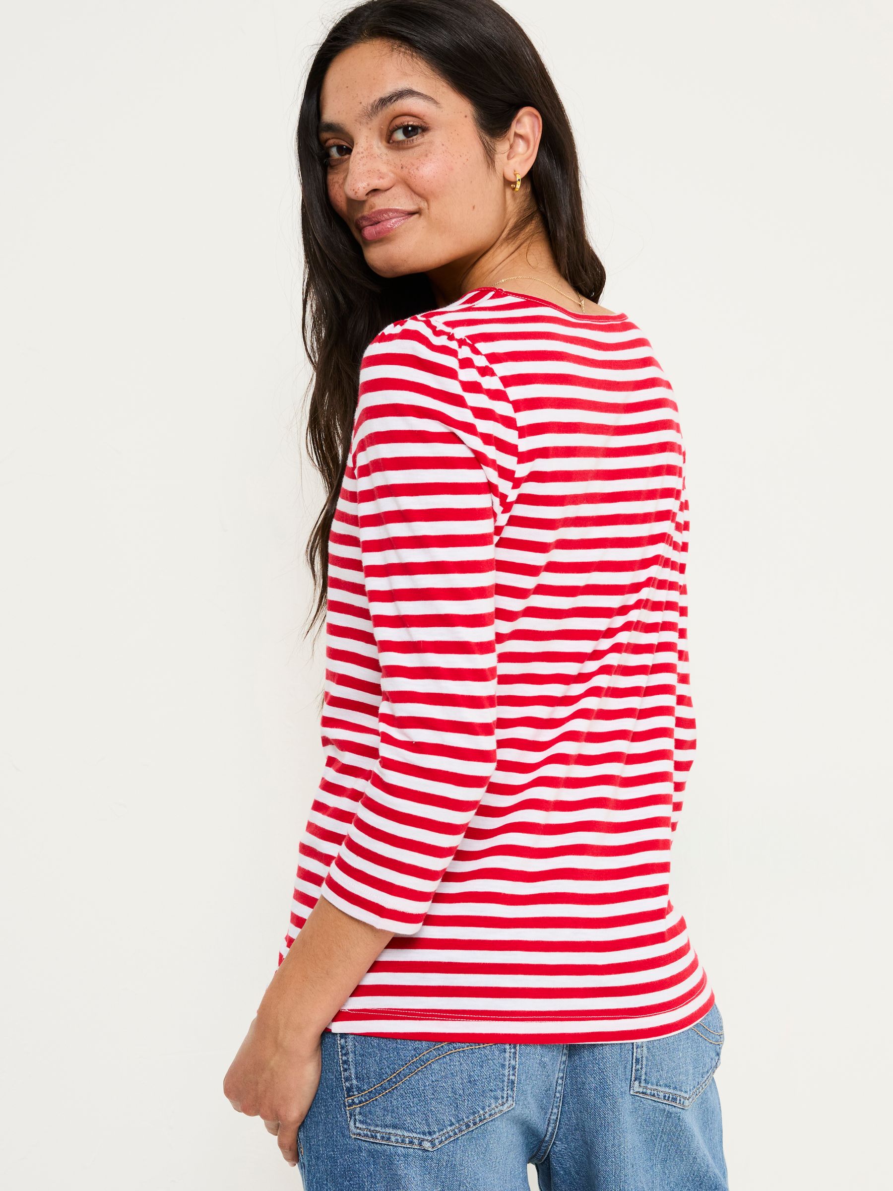 Buy FatFace Ria Red Stripe 100% Cotton Top from the Next UK online shop